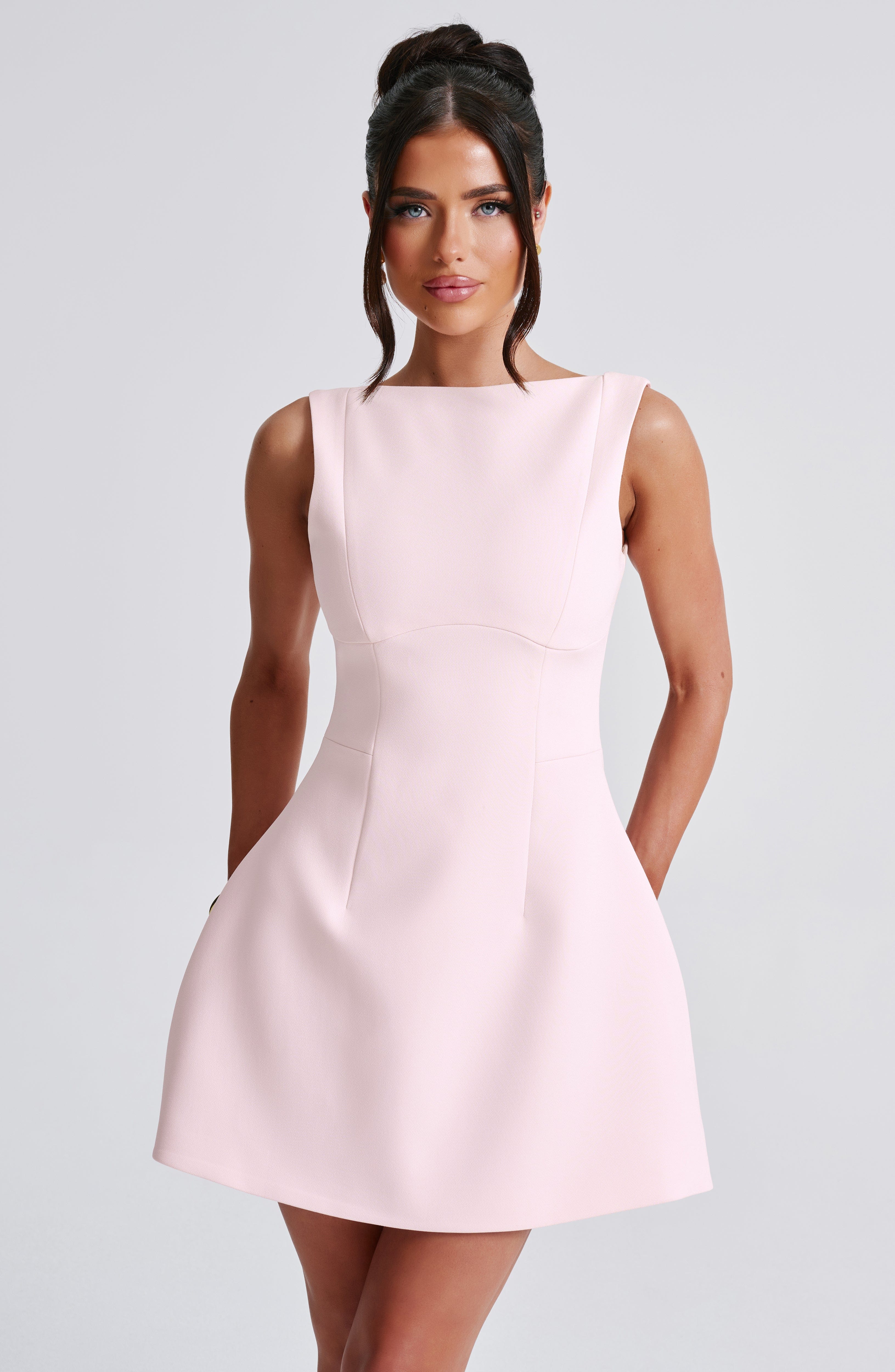 Alana Mini Dress - Blush – Babyboo Fashion