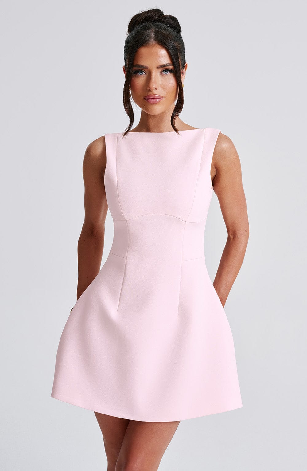 Alana Mini Dress - Blush – Babyboo Fashion