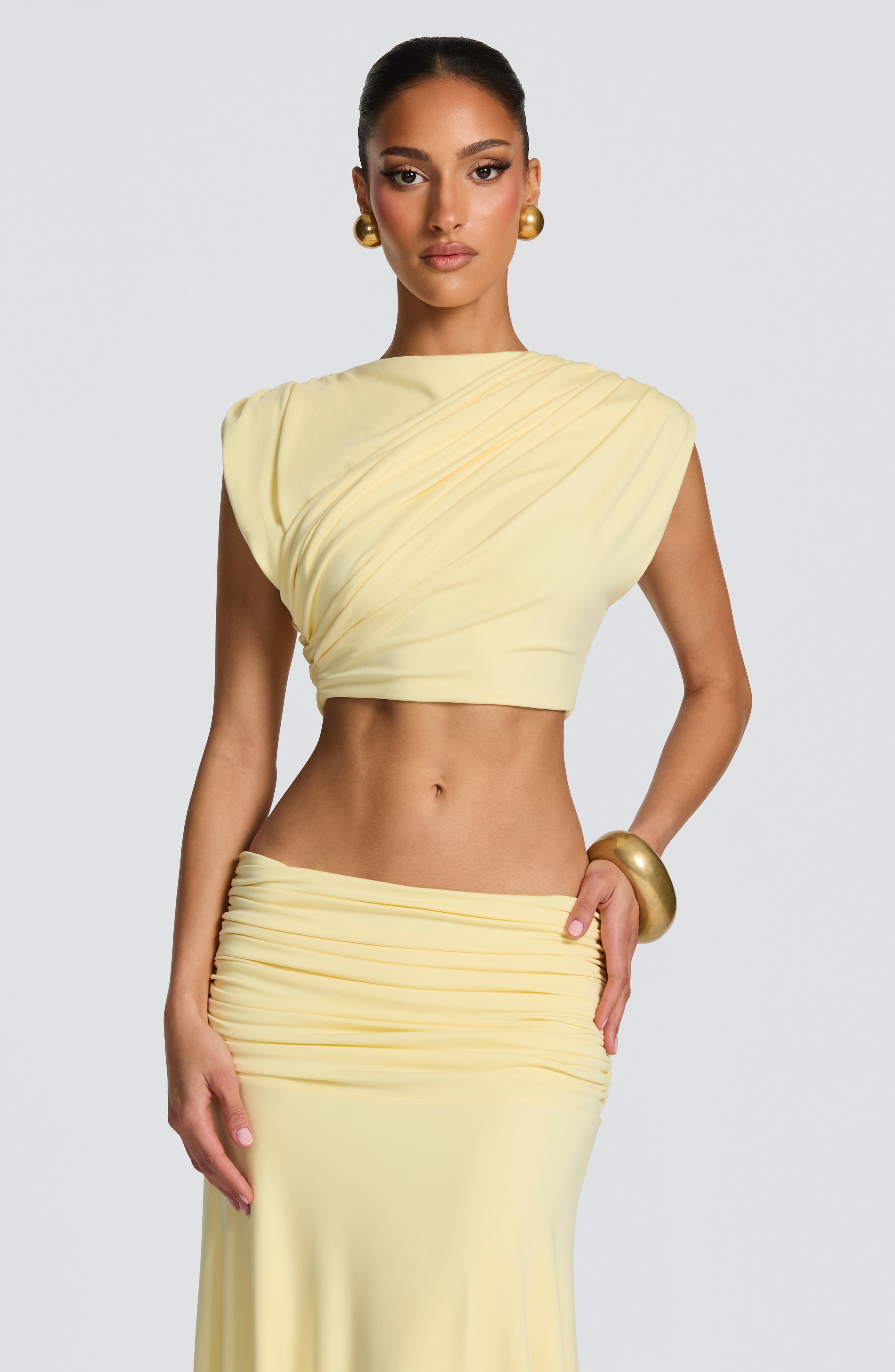 Buy Amara Top - Lemon | Stylish Yellow Top by Babyboo Fashion