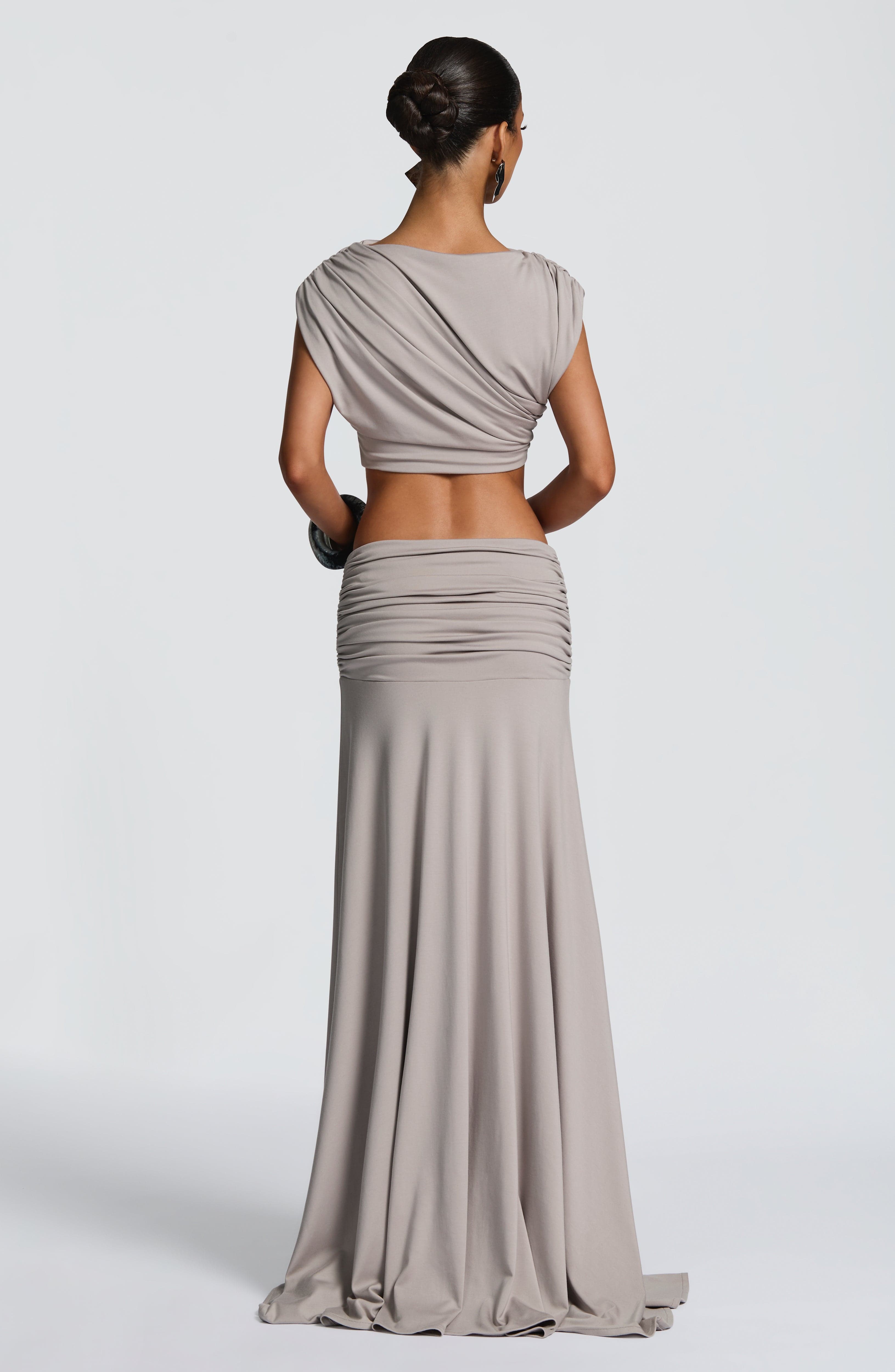 Buy Amara Top - Light Grey | Stylish Grey Top by Babyboo Fashion