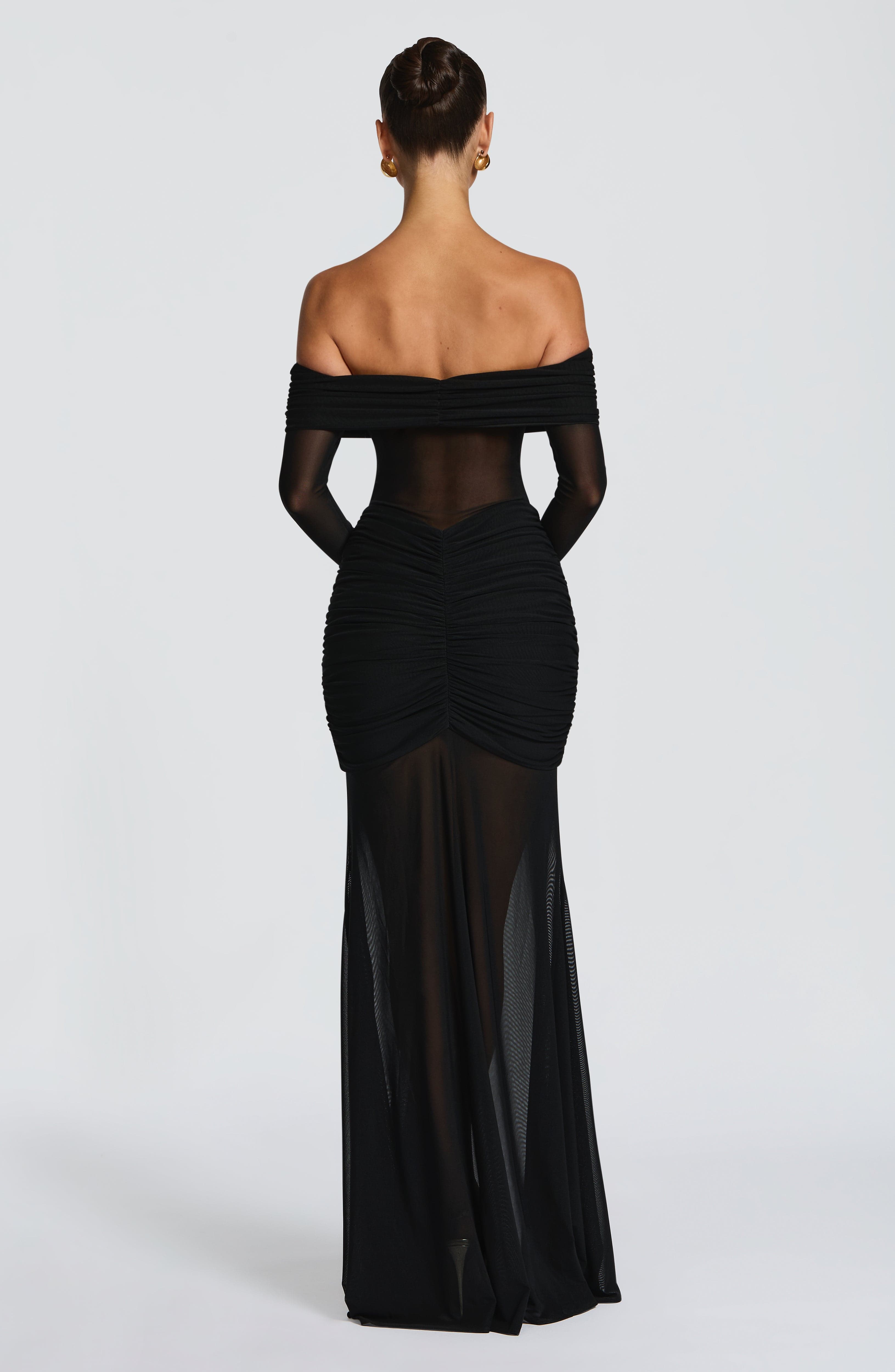 Shop the Arlena Maxi Dress - Black | Babyboo Fashion