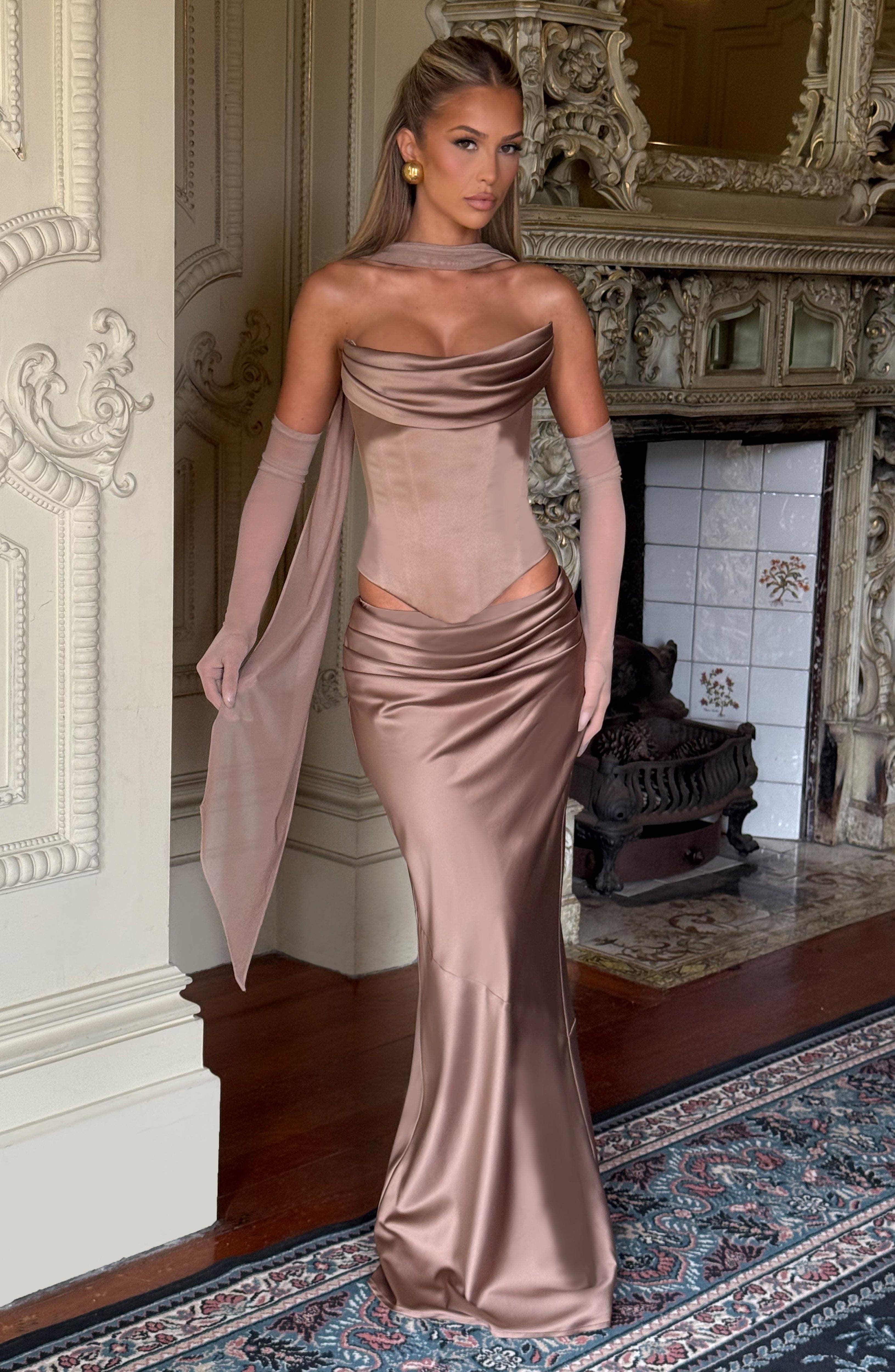 Bernadette Maxi Skirt | Hazel | Babyboo Fashion