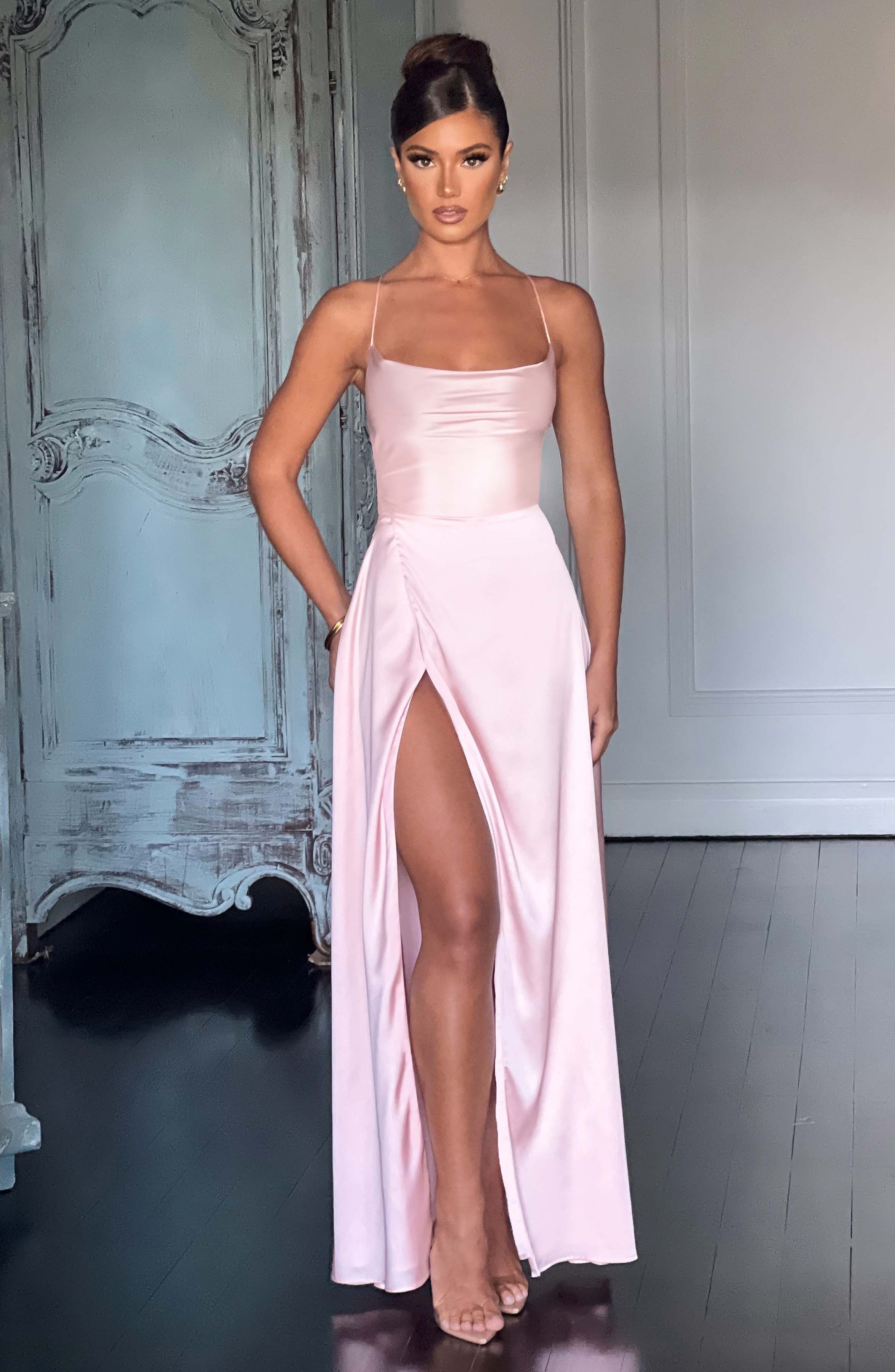 Bethany Maxi Dress - Blush – Babyboo Fashion
