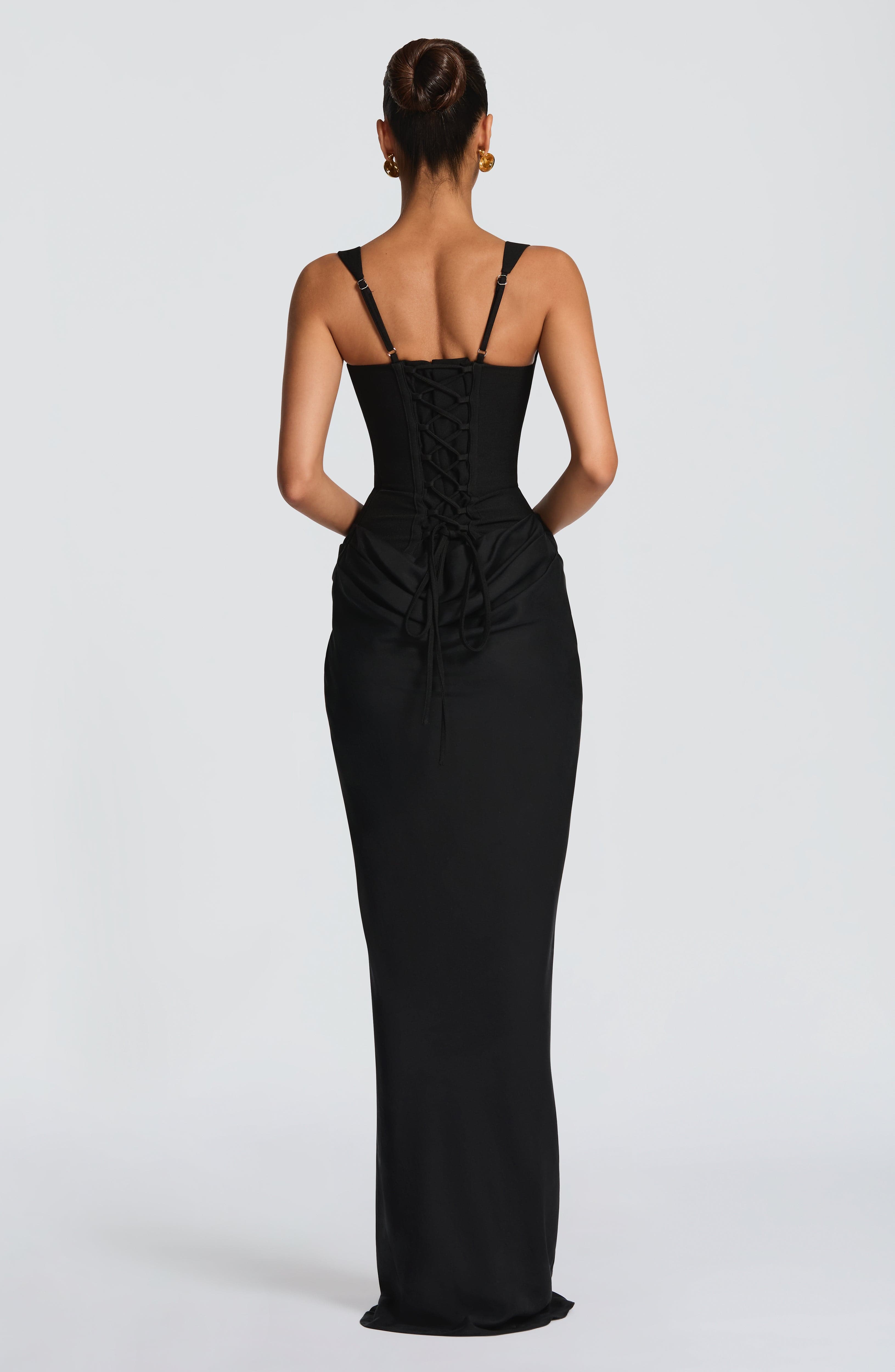 Cornelia Maxi Dress - Black | Black Maxi Dress | Babyboo Fashion