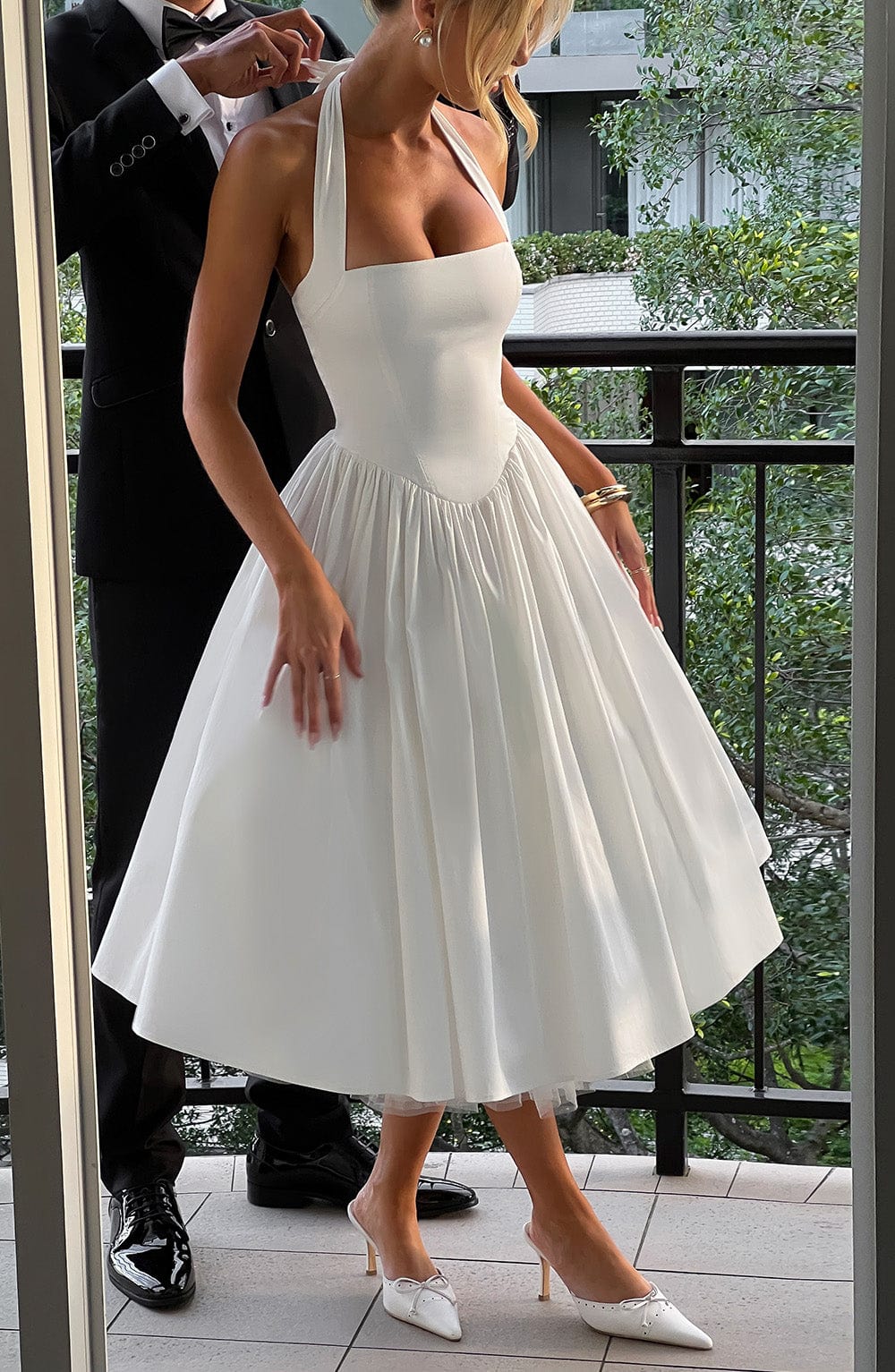 Cressida Midi Dress - Ivory – Babyboo Fashion