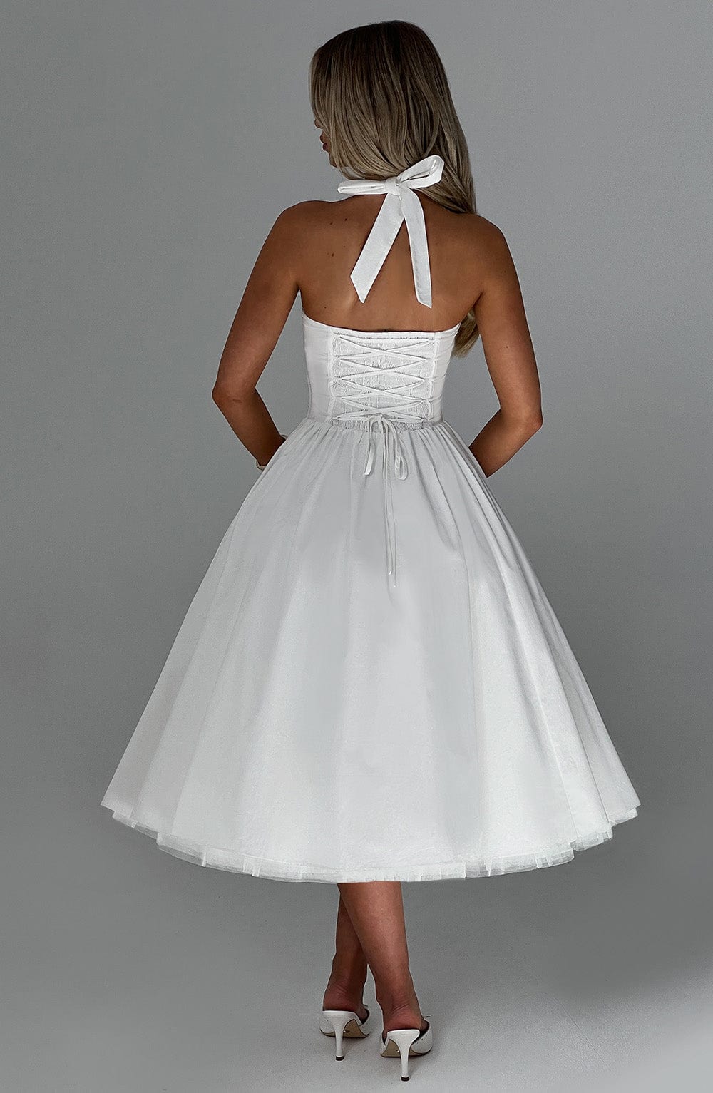 Cressida Midi Dress - Ivory – Babyboo Fashion