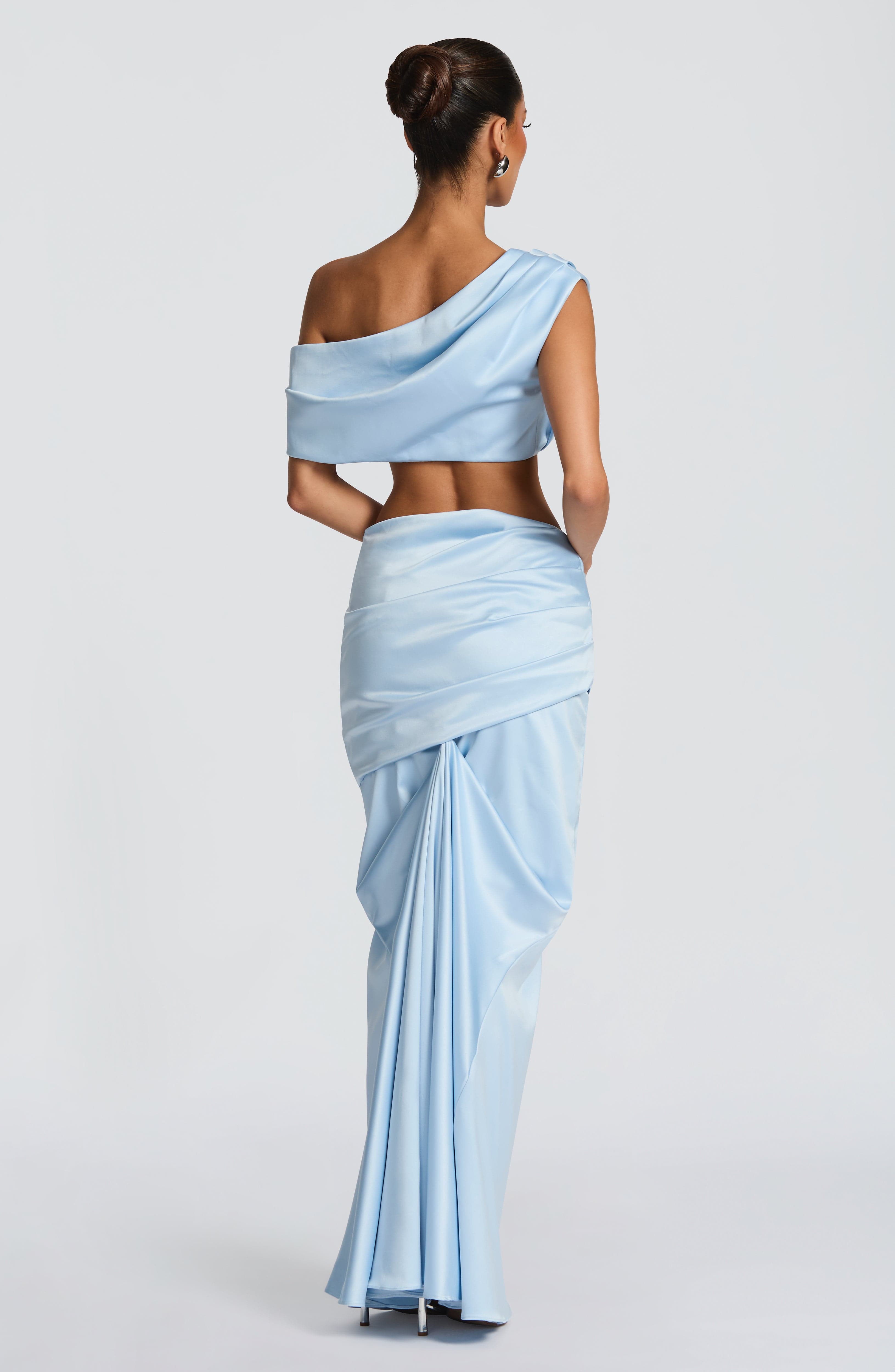 Shop Edwina Top - Glacier Blue | Stylish Blue Top by Babyboo Fashion