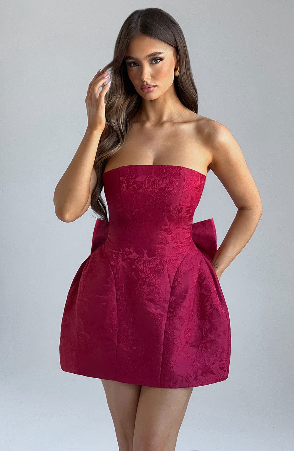 Elenora Mini Dress - Red – BABYBOO