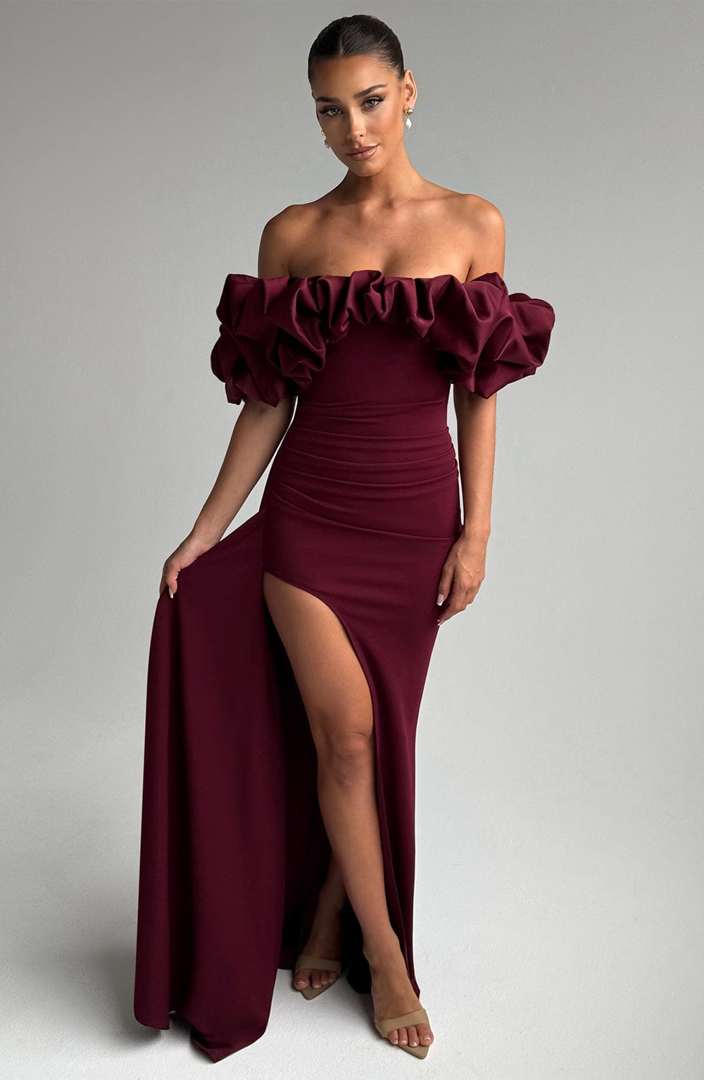 Elsie Maxi Dress - Cherry Lacquer | Maxi Dress | Babyboo Fashion