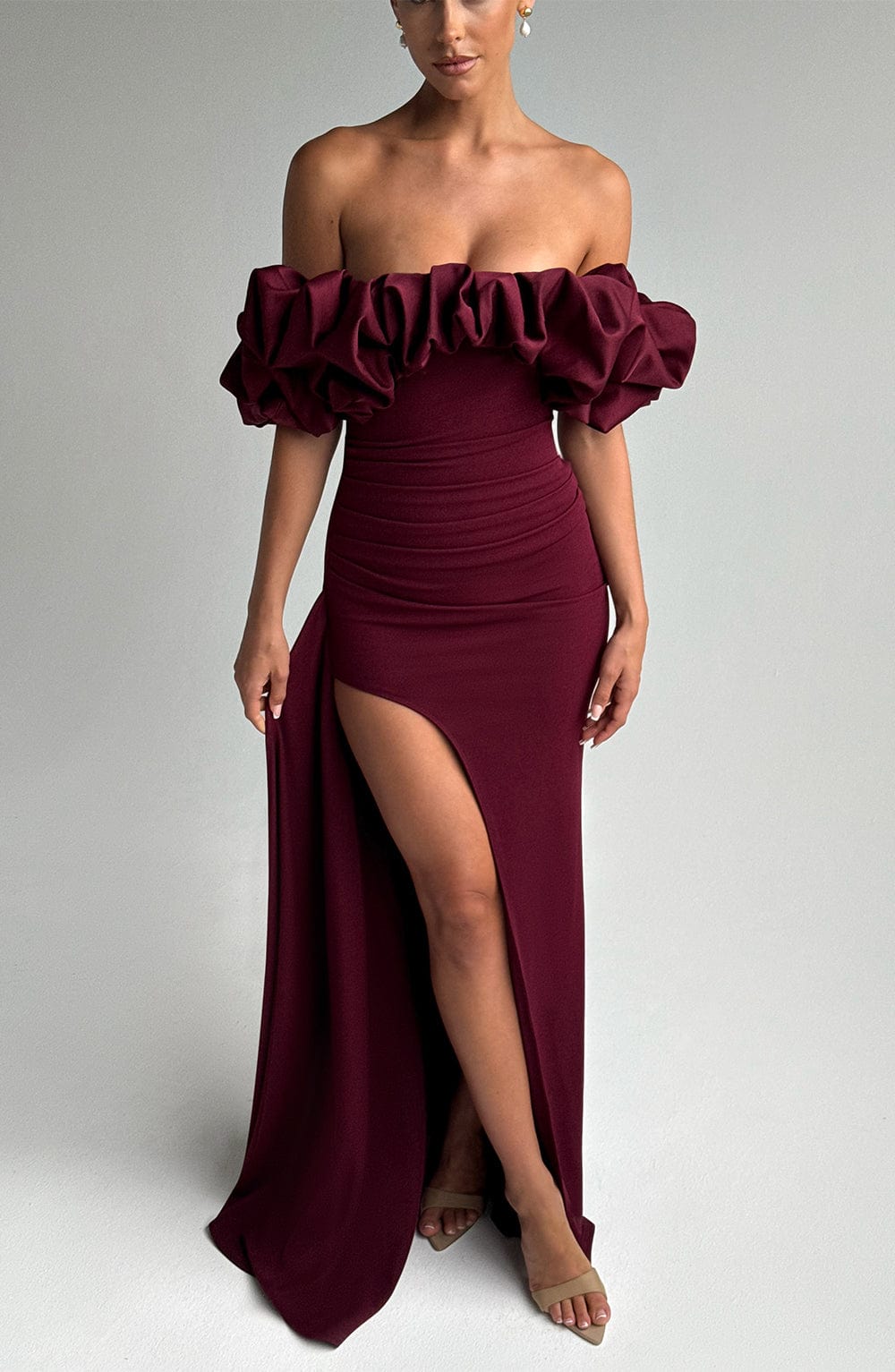 Elsie Maxi Dress - Cherry Lacquer | Maxi Dress | Babyboo Fashion