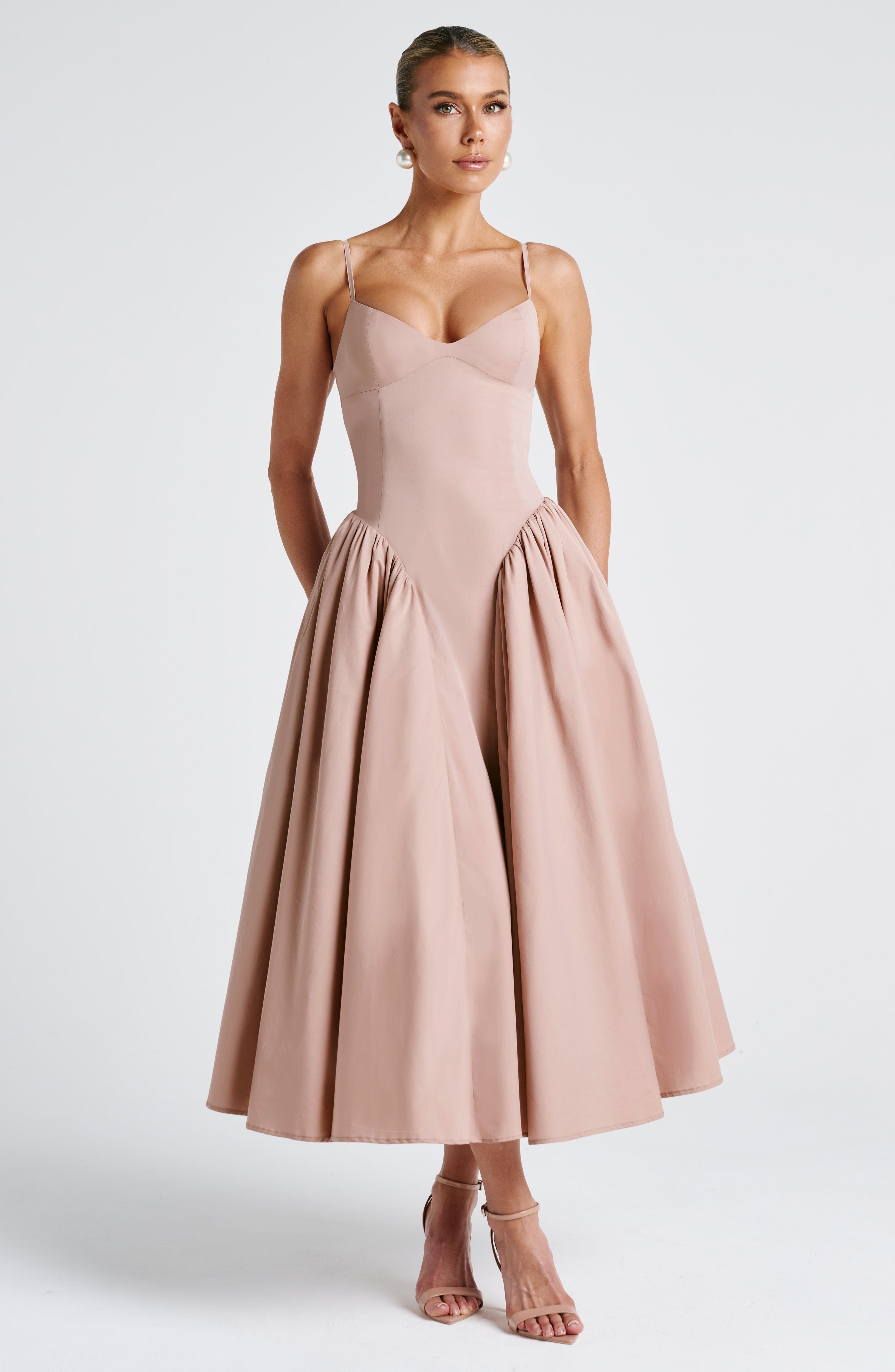 Emerson Midi Dress | Clay | Babyboo Fashion