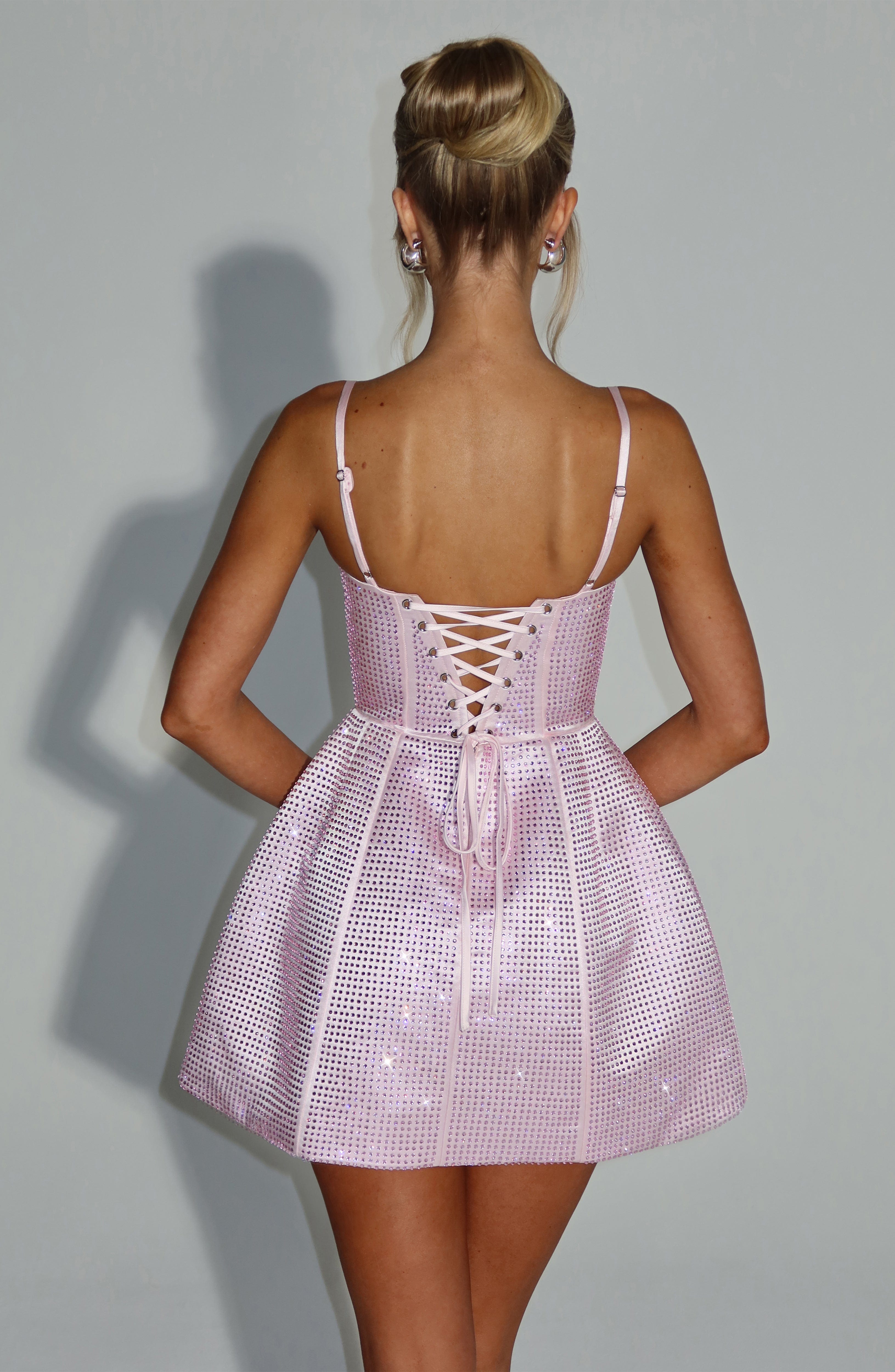 Emma Mini Dress - Blush | Stylish Pink Mini by Babyboo Fashion