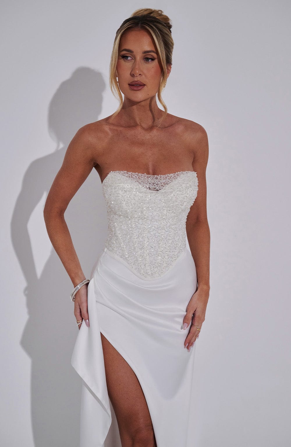 Emrielle Maxi Dress - Ivory – BABYBOO