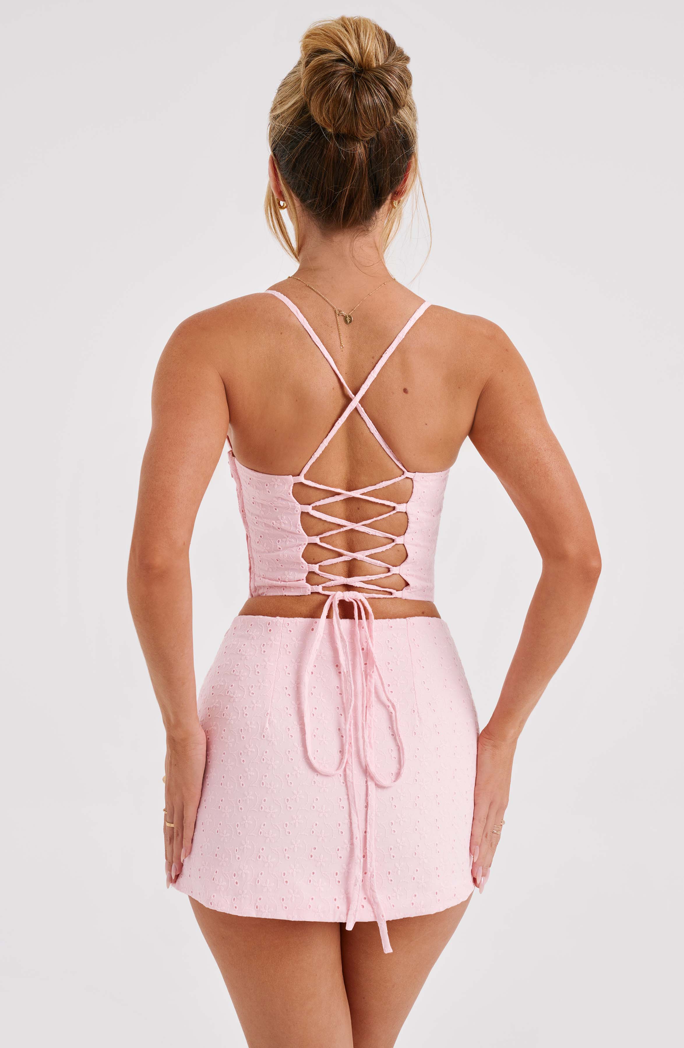 Erika Mini Skirt - Blush – Babyboo Fashion