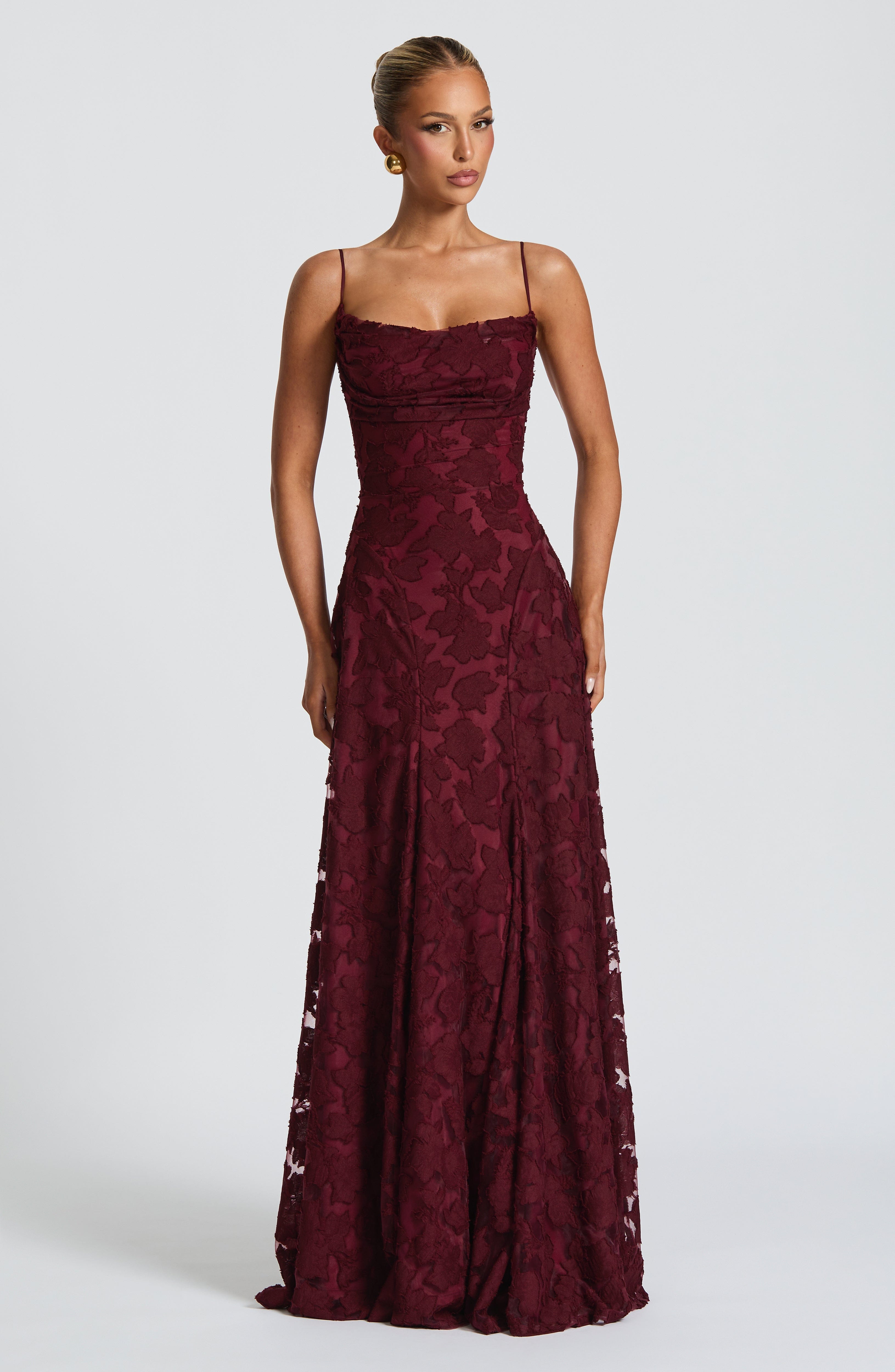 Red Maxi Dress - Francis Maxi Dress - Cherry Lacquer | Babyboo Fashion