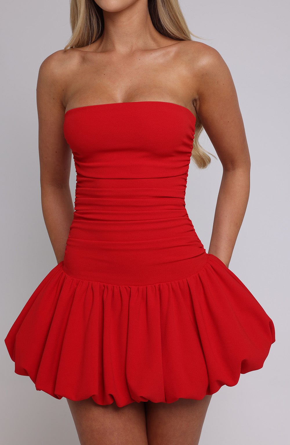 Gemma Mini Dress - Red – BABYBOO