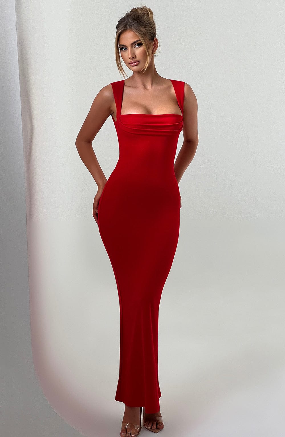 Helena Maxi Dress - Red – BABYBOO