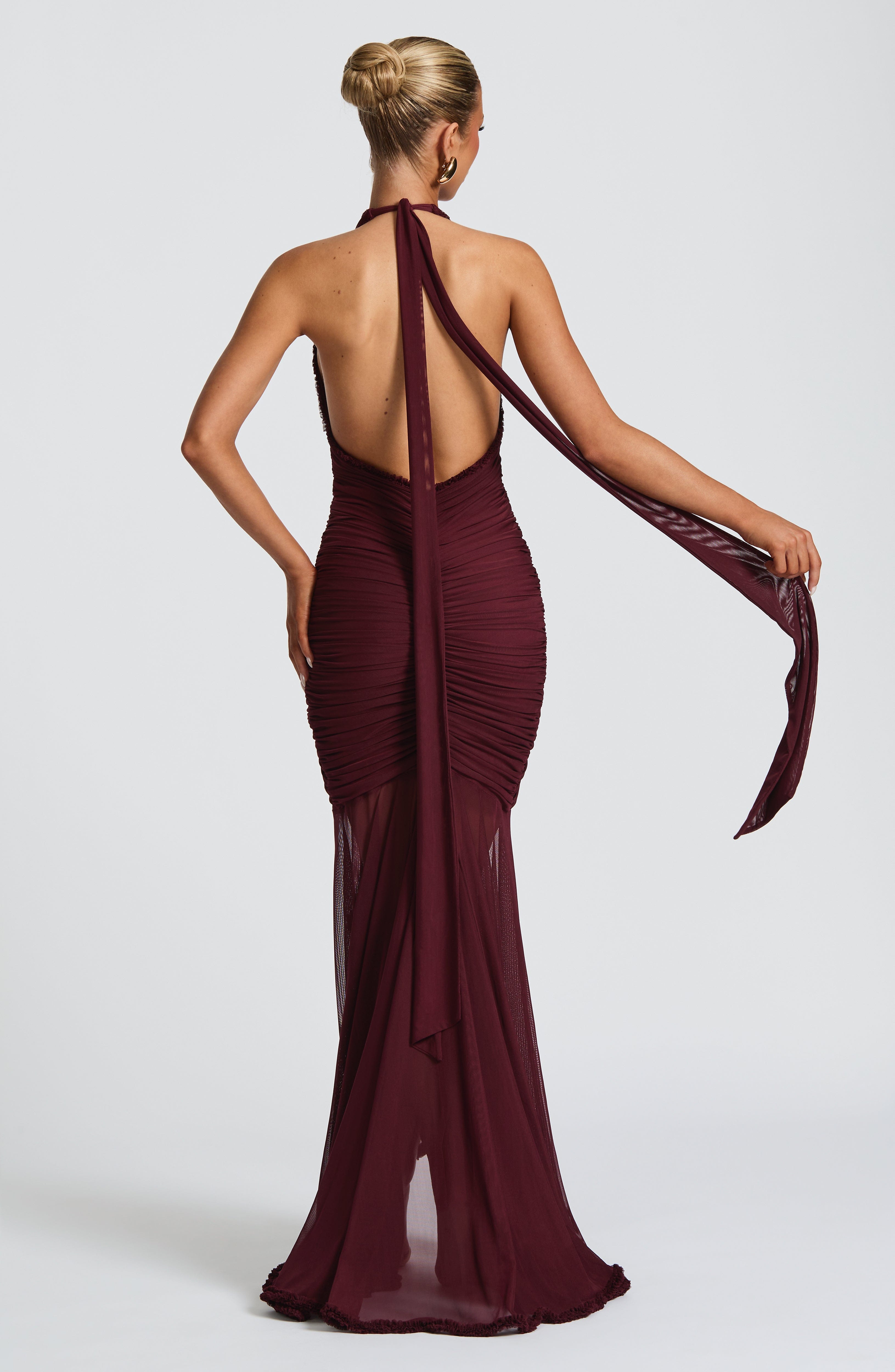 Red Maxi Dress: Janessa Maxi Dress - Cherry Lacquer | Babyboo Fashion