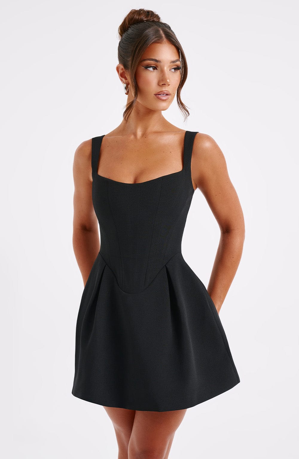 Janiyah Mini Dress - Black – Babyboo Fashion