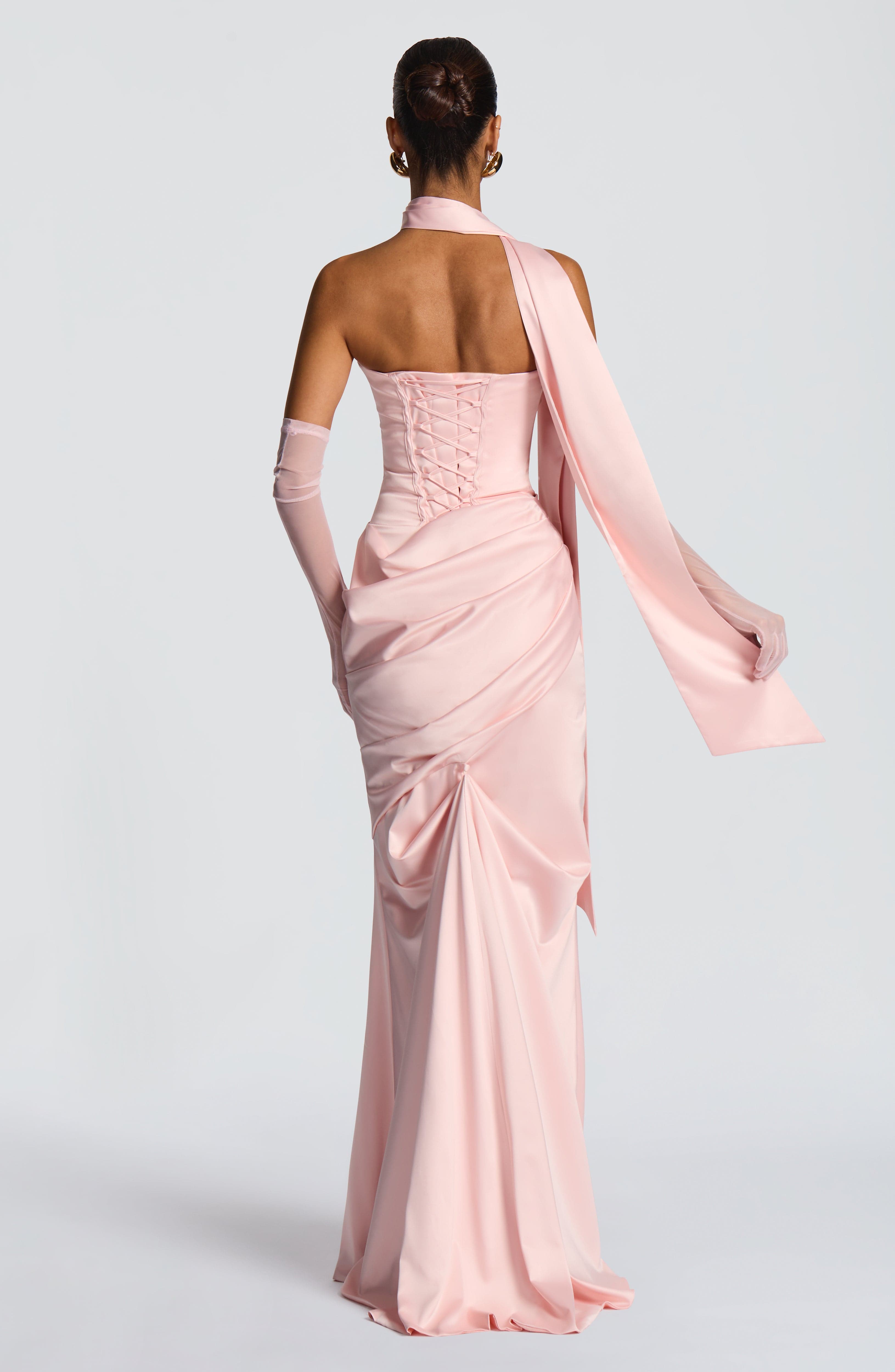 Buy Pink Maxi Dress - Kensington Maxi Dress - Blush | Babyboo Fashion