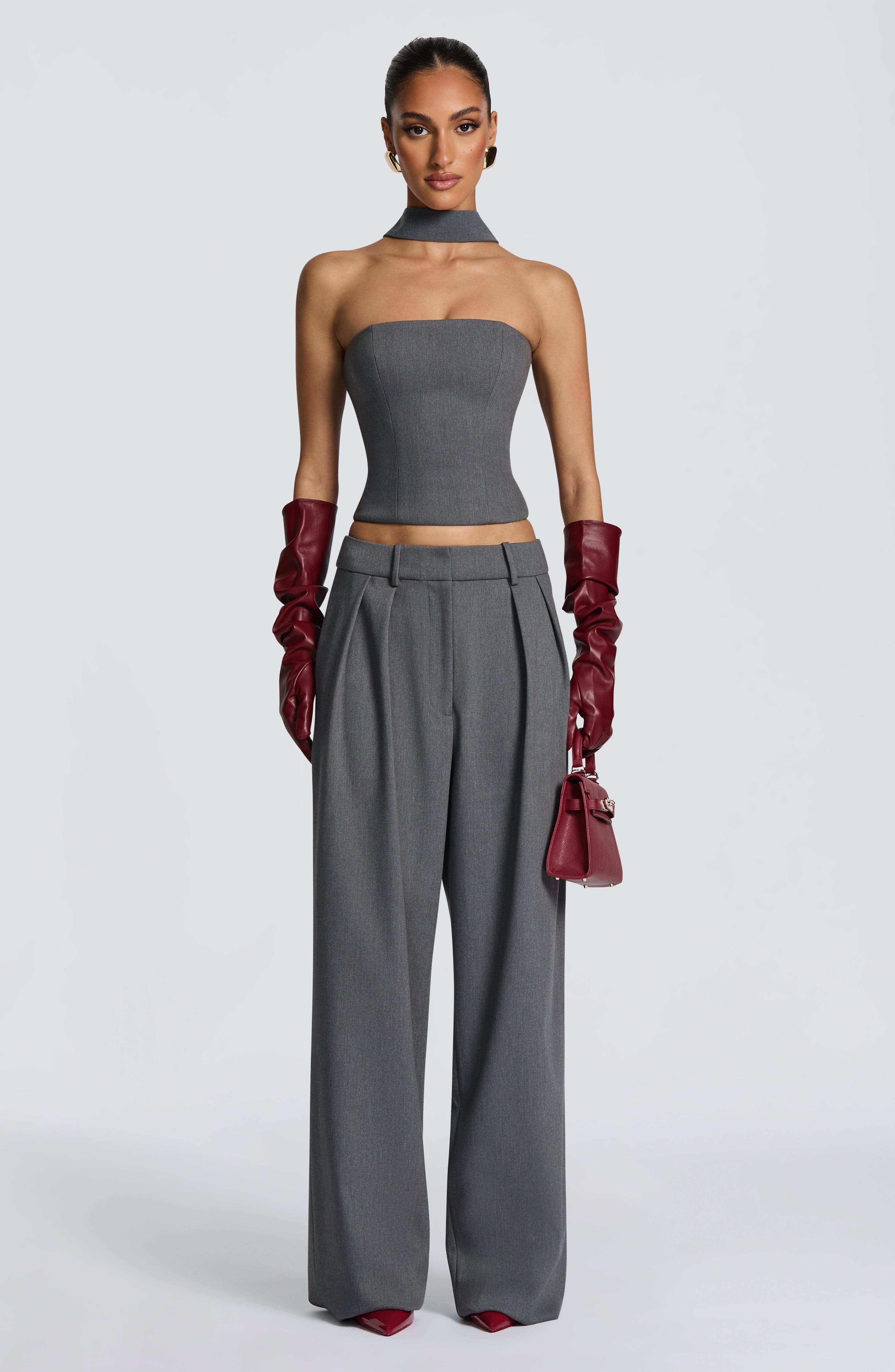Shop Grey Top - Kerry Top in Grey Marl | Babyboo Fashion