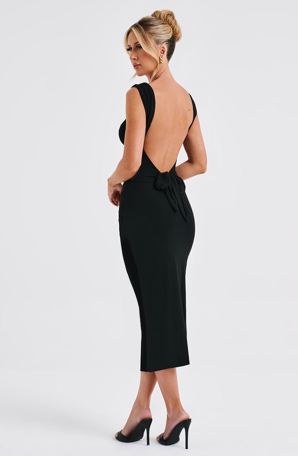 Malina Midi Dress - Black – BABYBOO