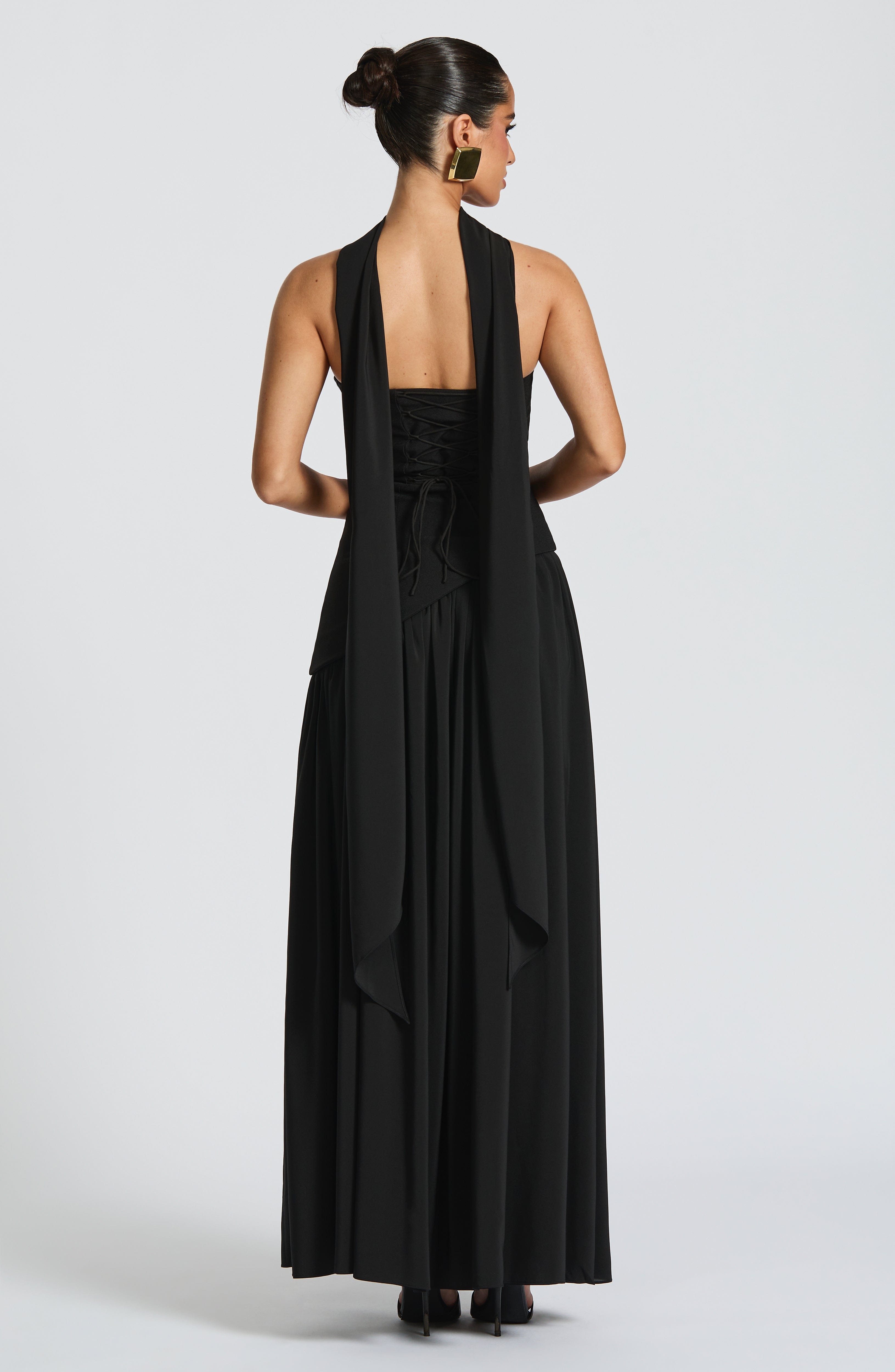 Maliyah Maxi Dress - Black | Black Maxi Dress by Babyboo Fashion