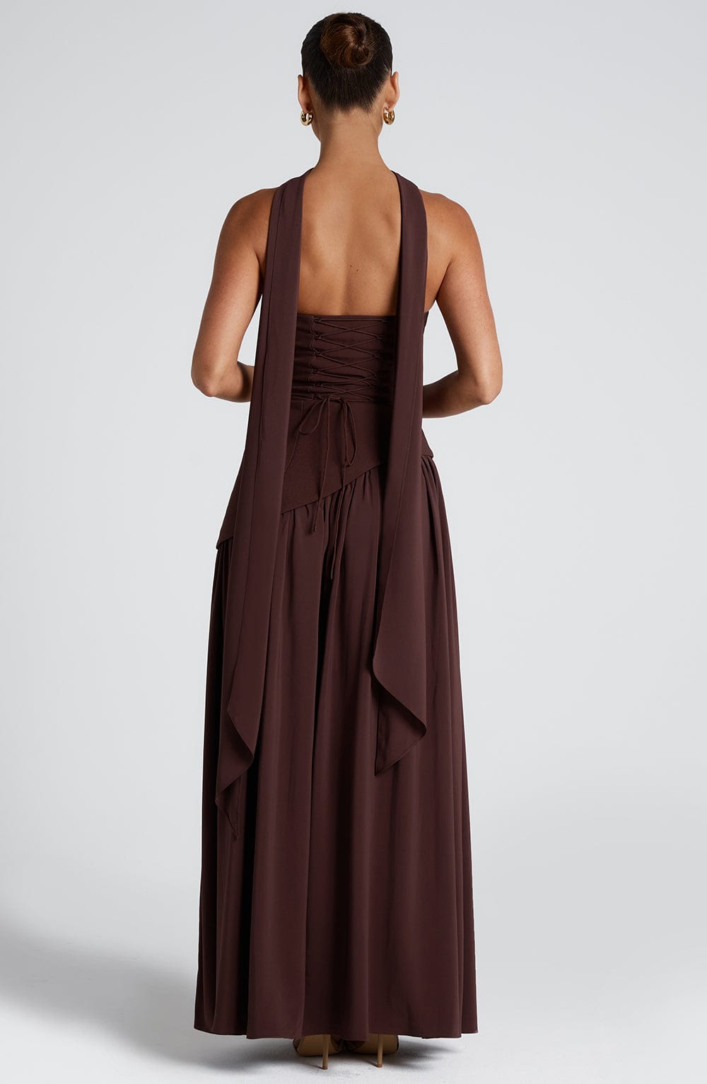 Maliyah Maxi Dress - Plum Brown | Maxi Dress | Babyboo Fashion