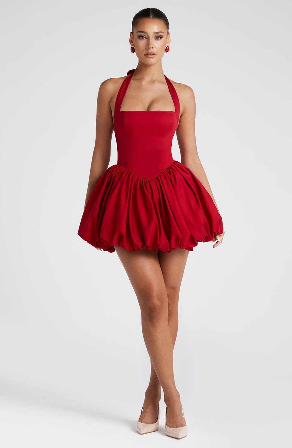 Maricia Mini Dress | Red Mini Dress | Babyboo Fashion