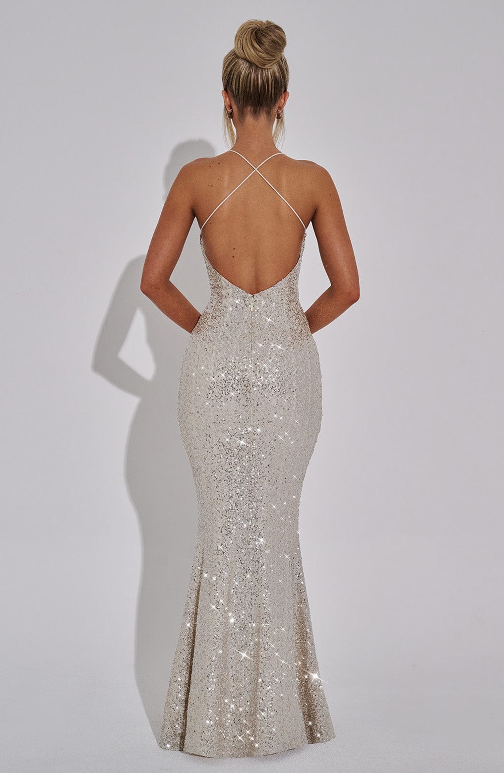 Meridith Maxi Dress - Champagne – Babyboo Fashion