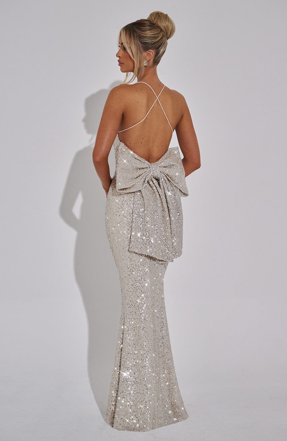 Meridith Maxi Dress - Champagne – Babyboo Fashion