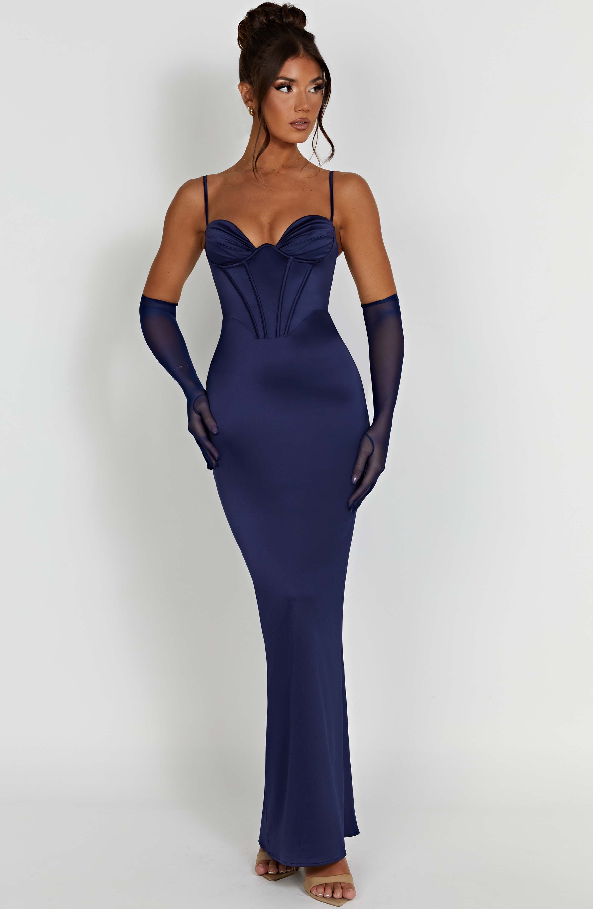 Onika Maxi Dress - Navy – Babyboo Fashion