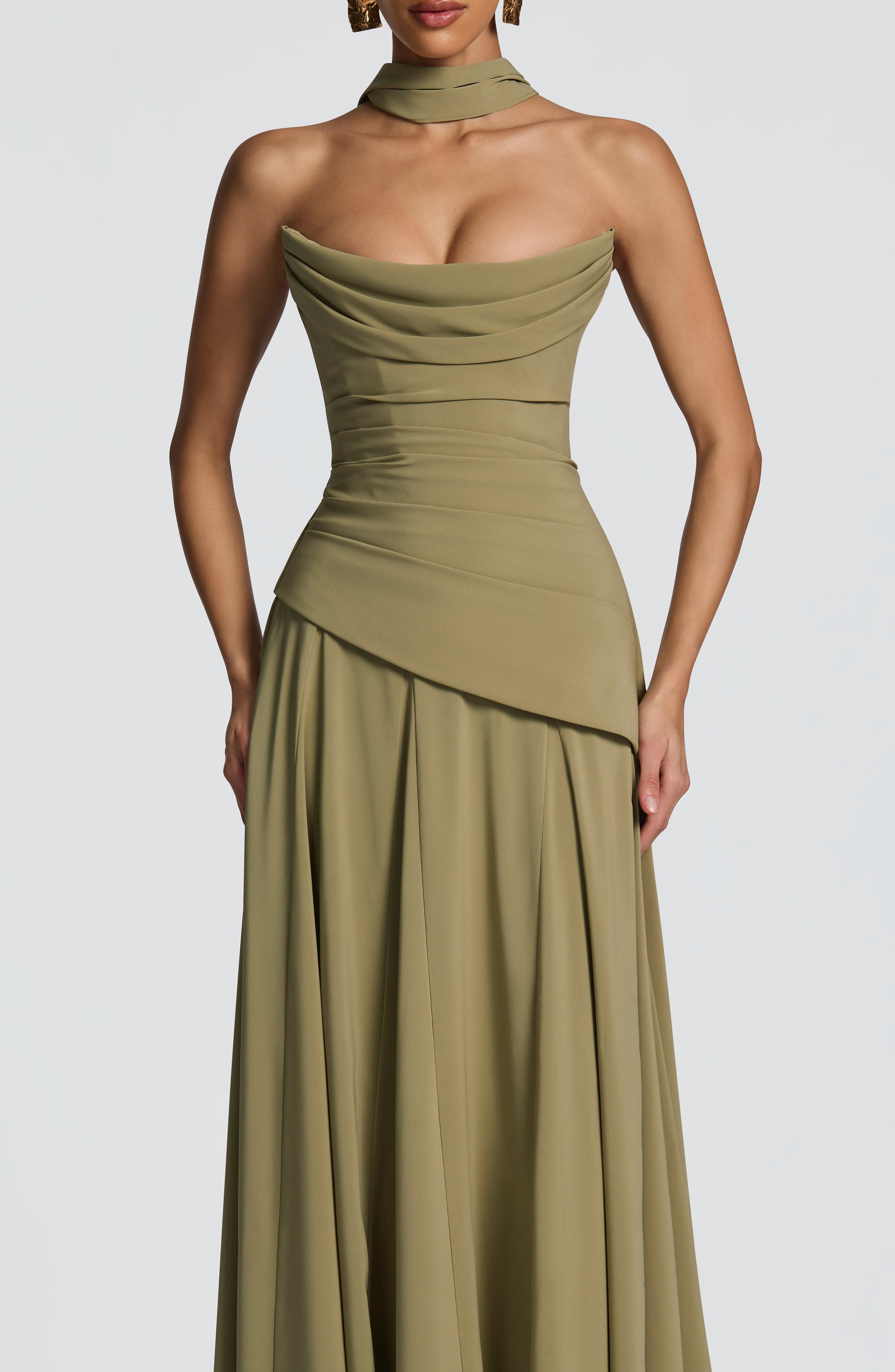 Buy Green Maxi Dress - Patricia Maxi Dress - Sage | Babyboo Fashion