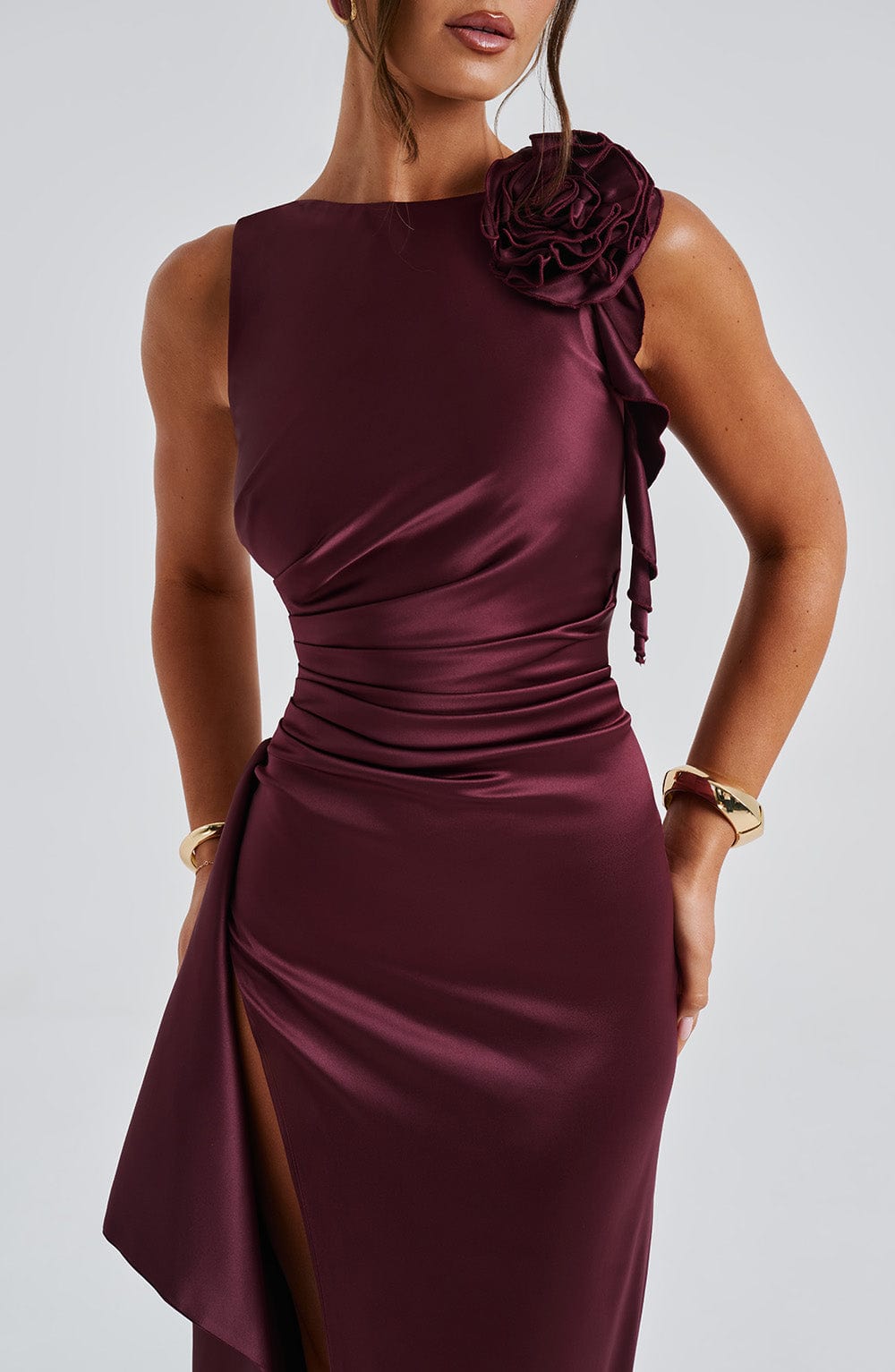 Peggy Maxi Dress - Cherry Lacquer – Babyboo Fashion