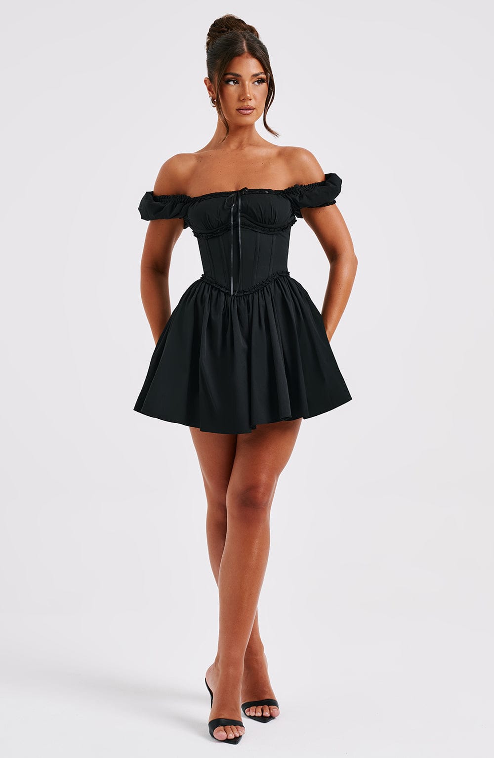 Penelope Mini Dress - Black – BABYBOO