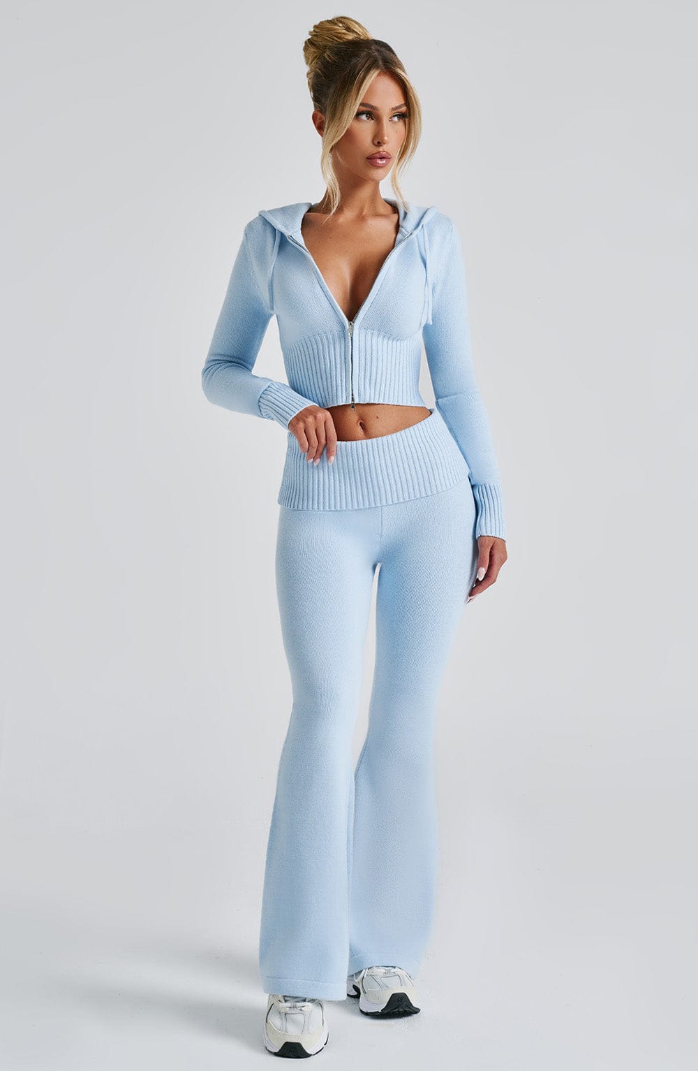 Portia Knit Pants - Baby Blue – Babyboo Fashion