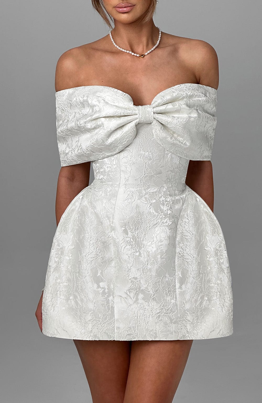 Raquel Mini Dress - Ivory – Babyboo Fashion