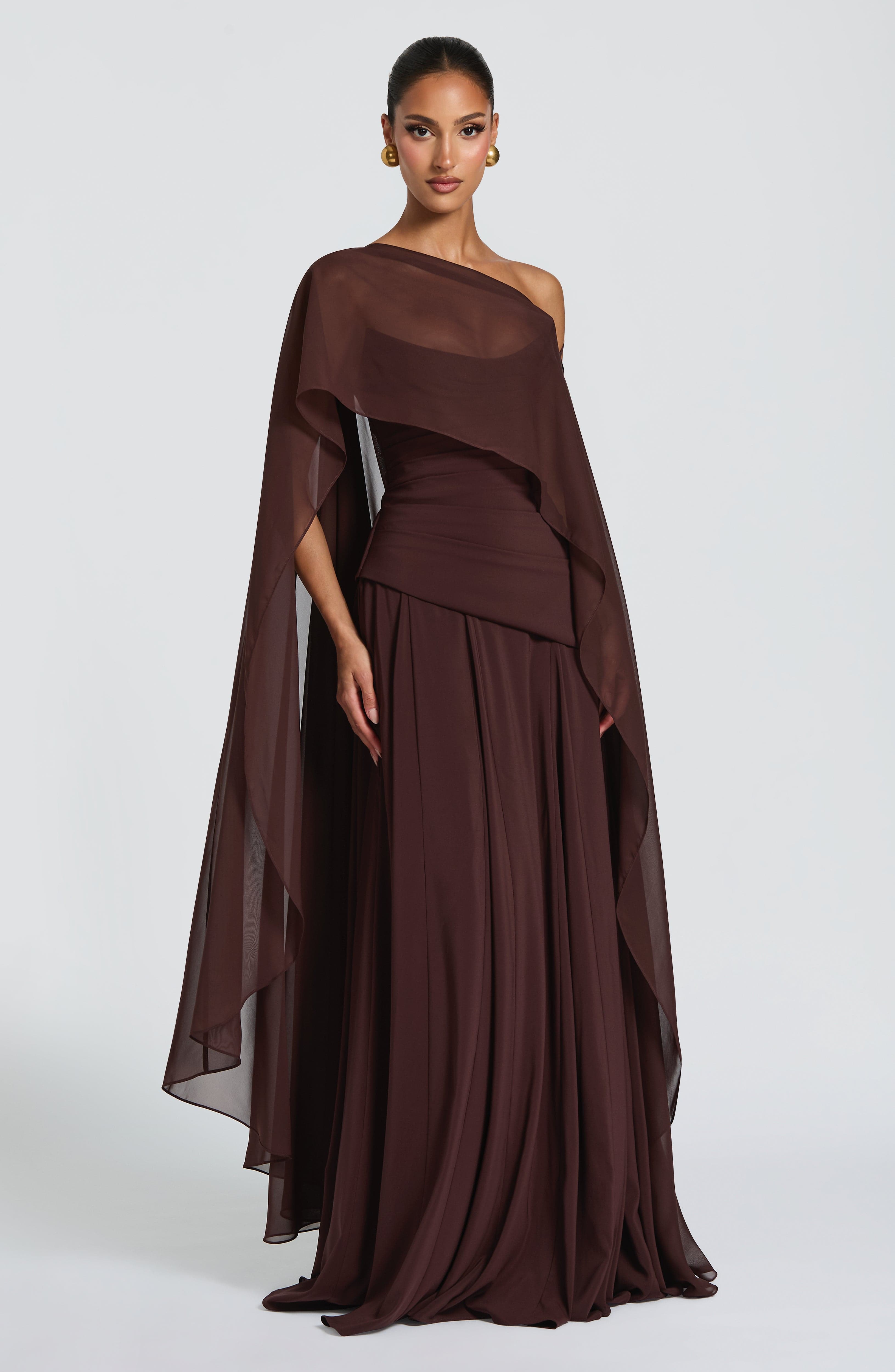Romy Cape - Plum Brown | Shop Accessories | Babyboo Fashion