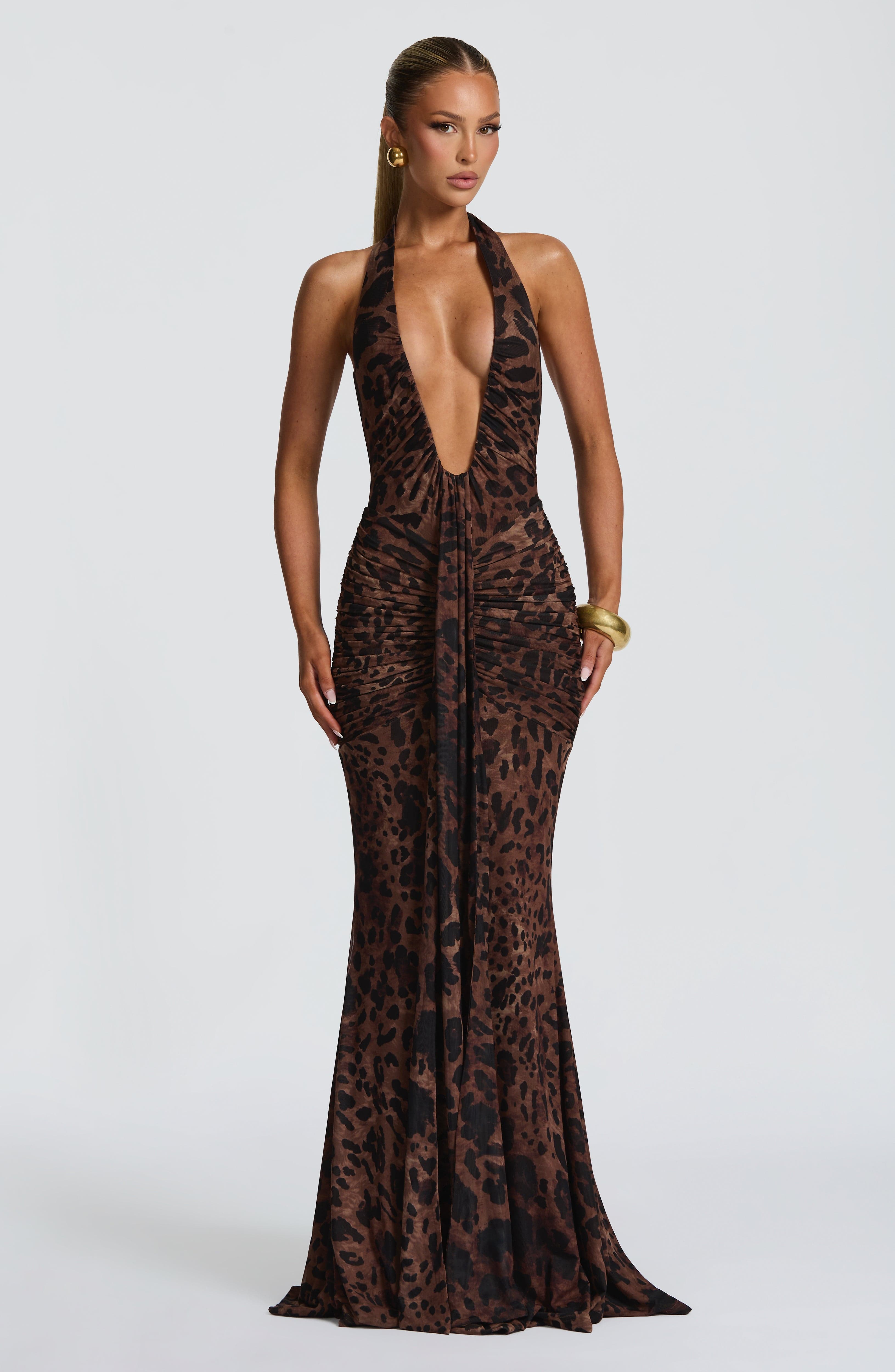 Rosetta Maxi Dress - Leopard Print – Babyboo Fashion