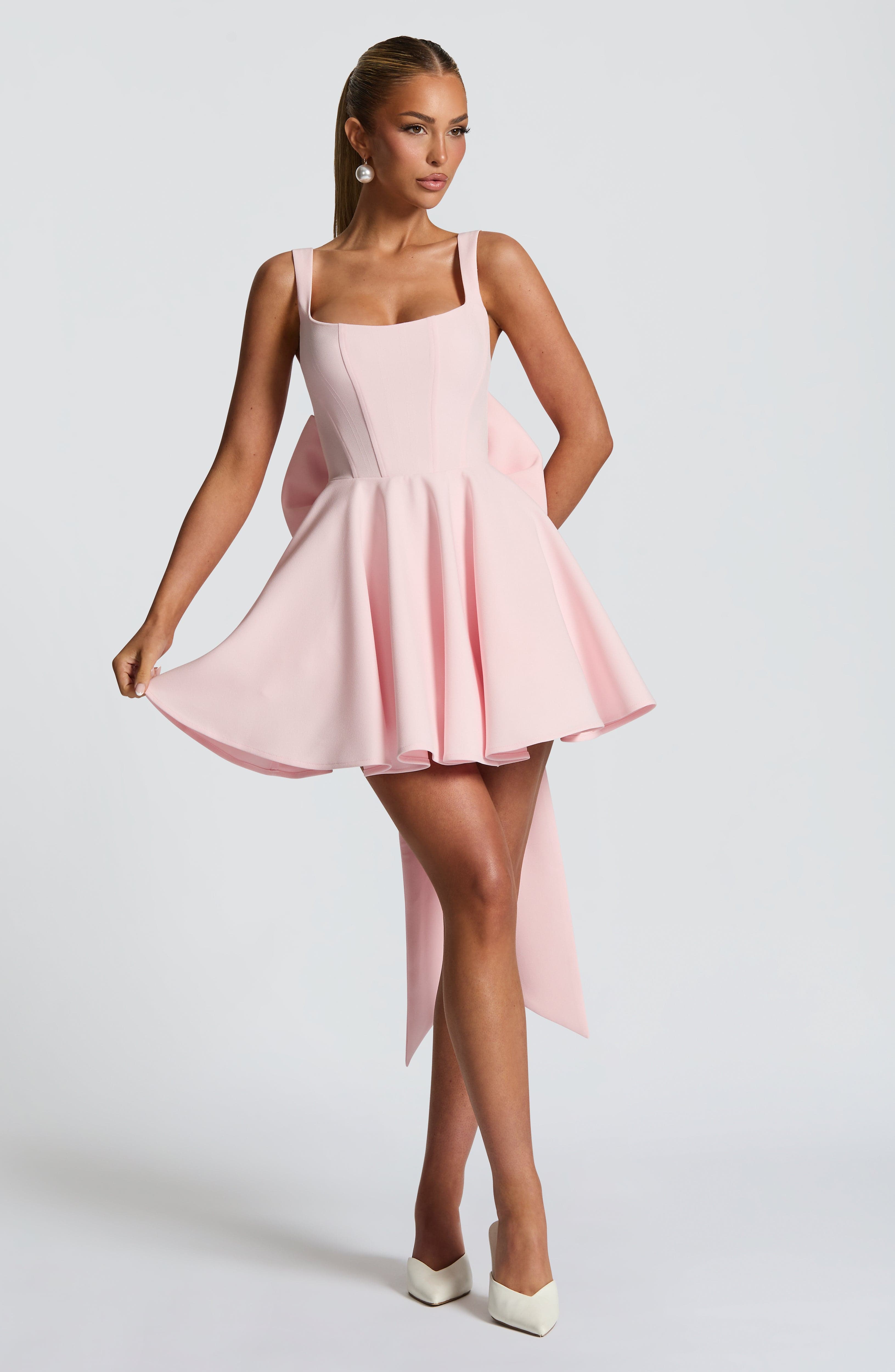 Buy Pink Mini Dress - Rue Mini Dress - Blush | Babyboo Fashion