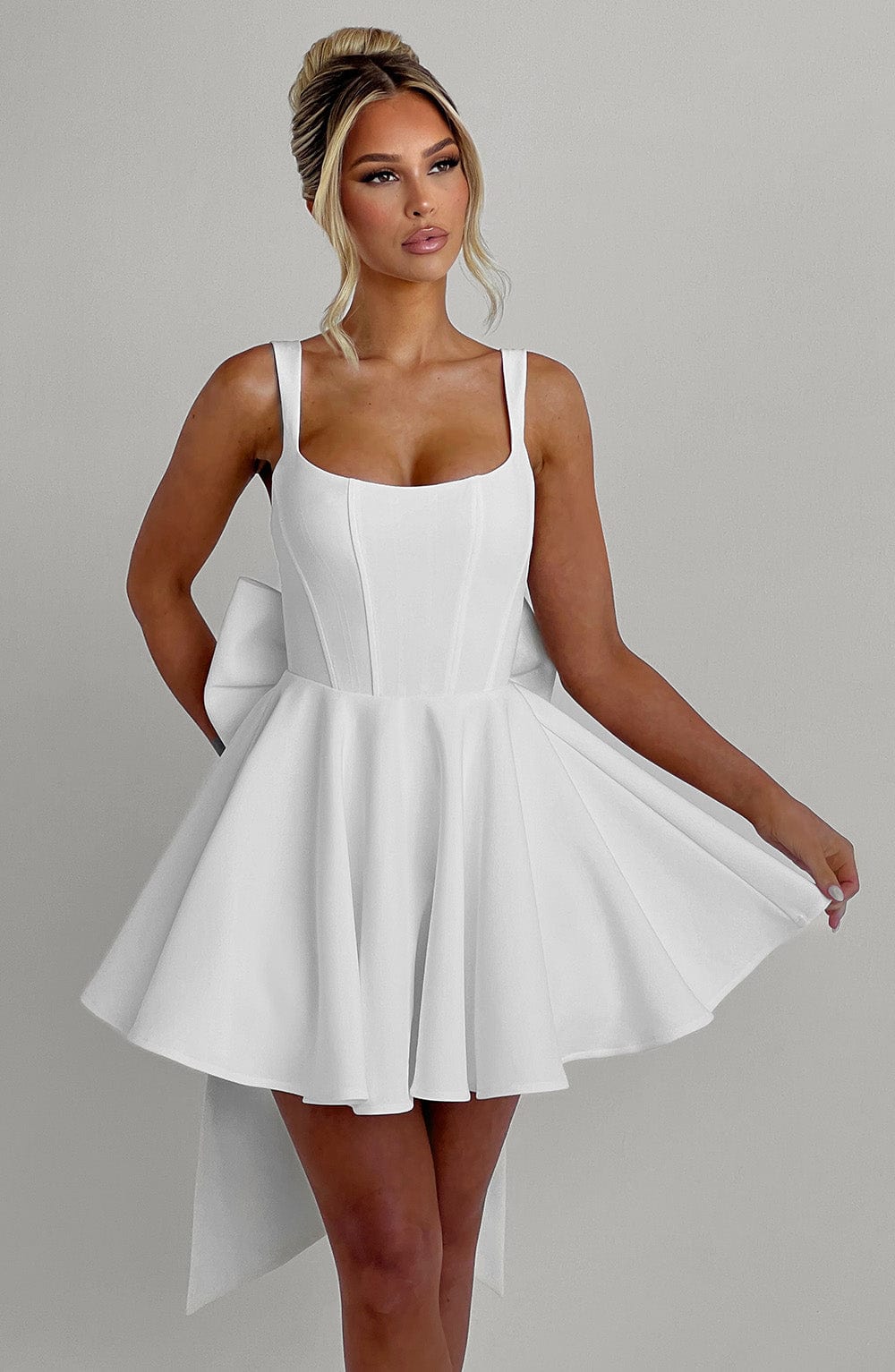 Rue Mini Dress - Ivory | Mini Dress | Babyboo Fashion