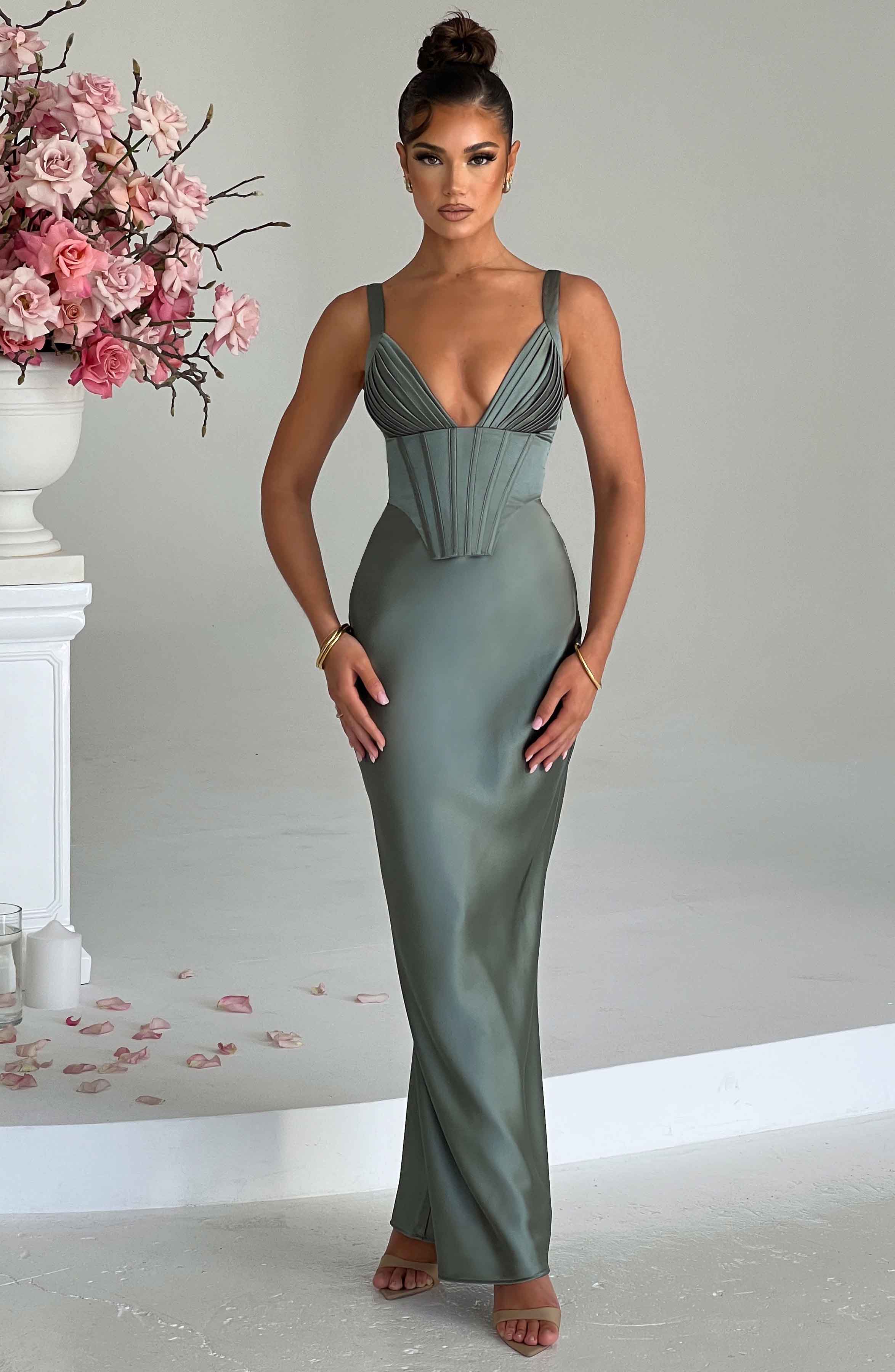 Shae Maxi Dress - Sage – BABYBOO