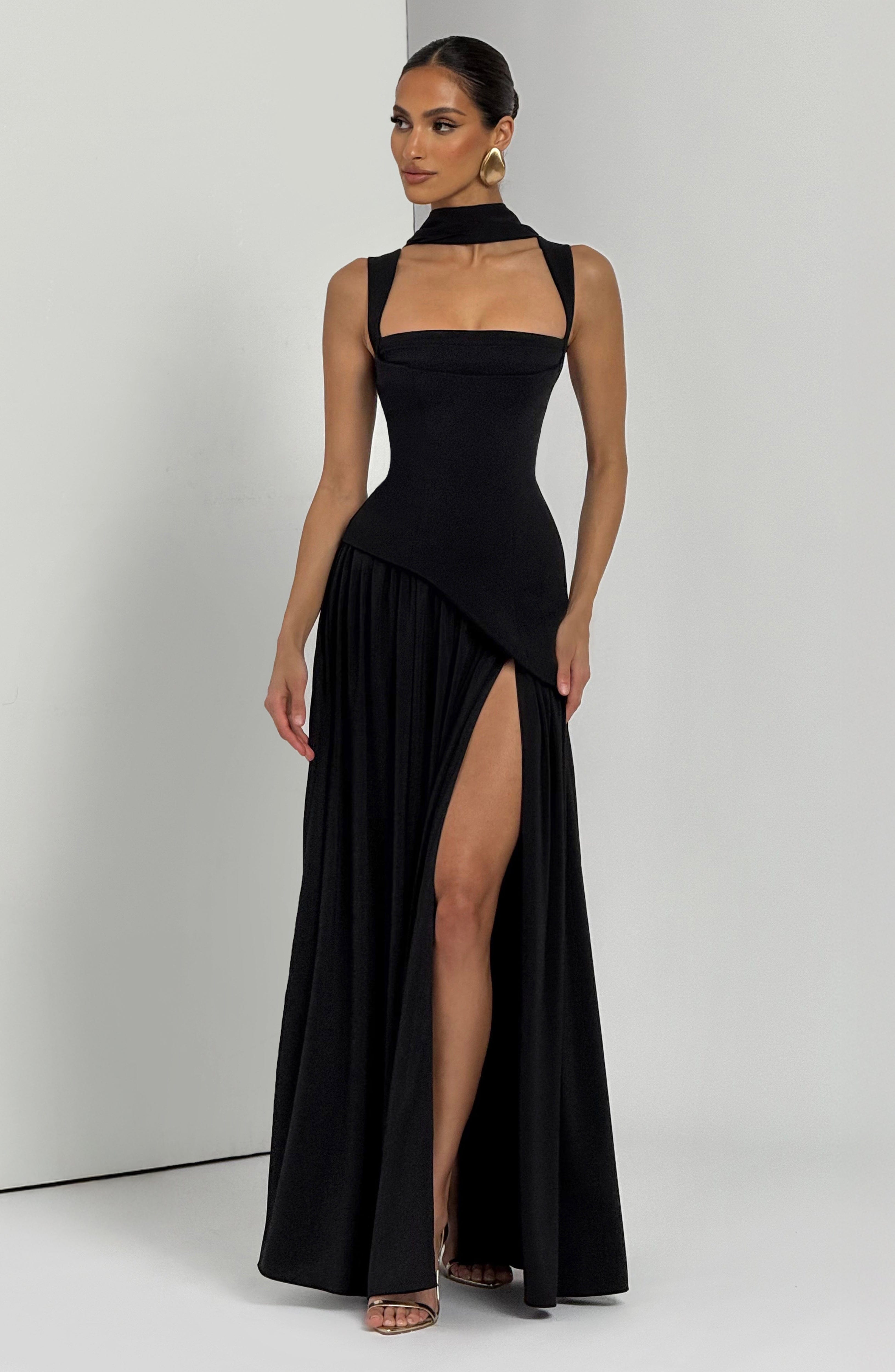 Tullulah Maxi Dress - Black | Babyboo Fashion - Black Maxi Dress