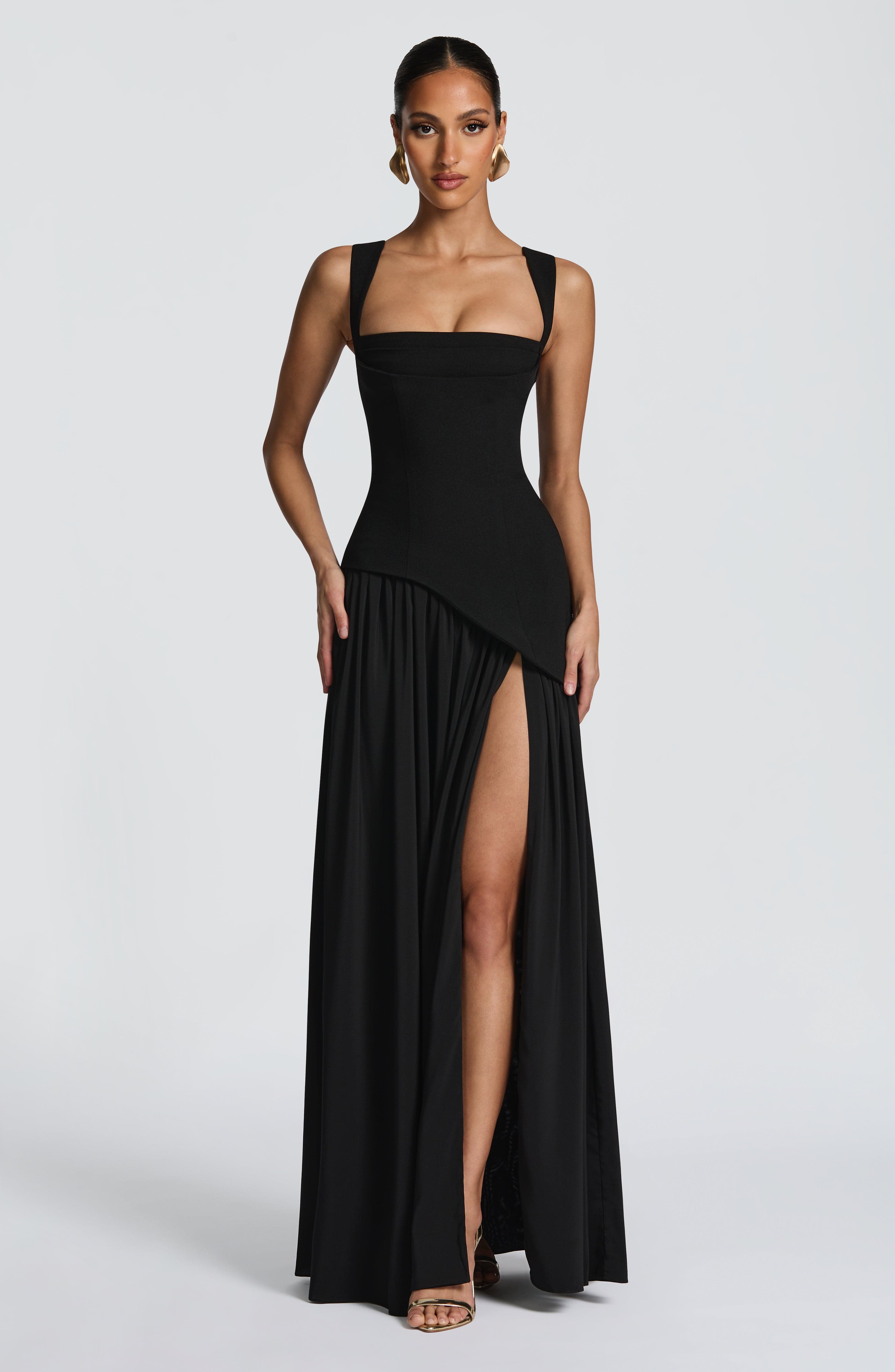 Tullulah Maxi Dress - Black | Babyboo Fashion - Black Maxi Dress