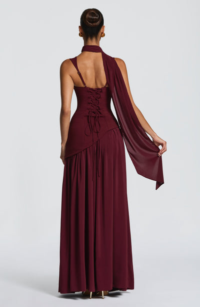 Tullulah Maxi Dress - Cherry Lacquer | Maxi Dress | Babyboo Fashion