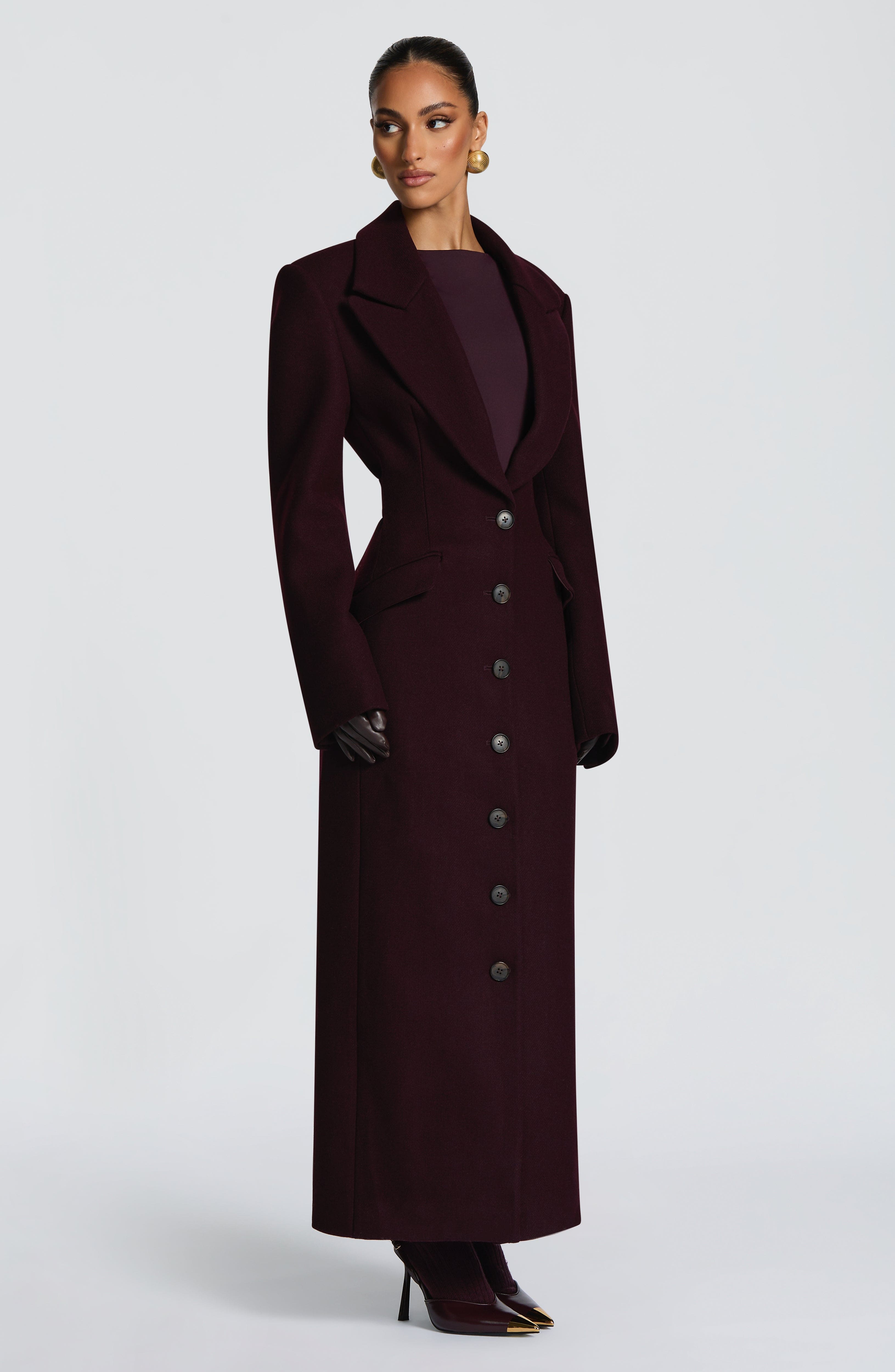 Ursula Coat - Plum | Shop Coats | Babyboo Fashion