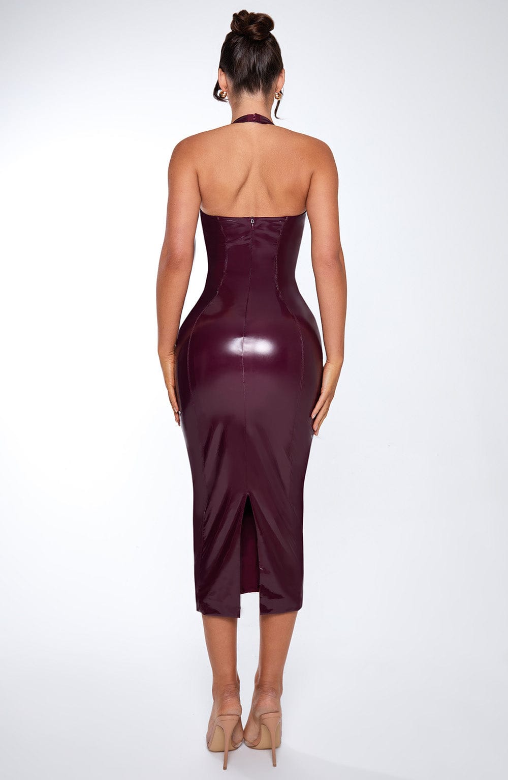 Violette Midi Dress - Cherry Lacquer – Babyboo Fashion