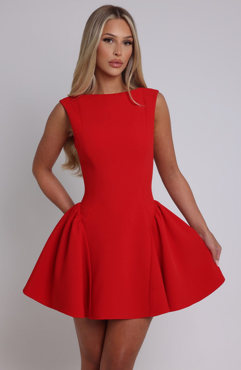 Yalina Mini Dress - Red – BABYBOO