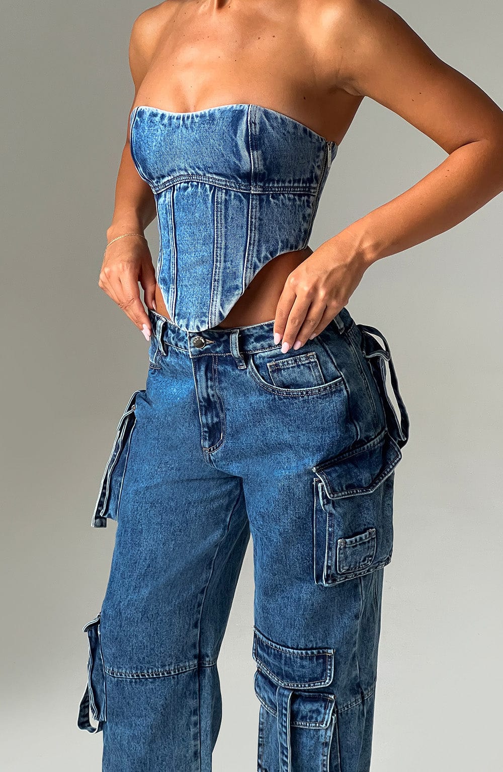 Yasie Corset - Dark Wash – Babyboo Fashion