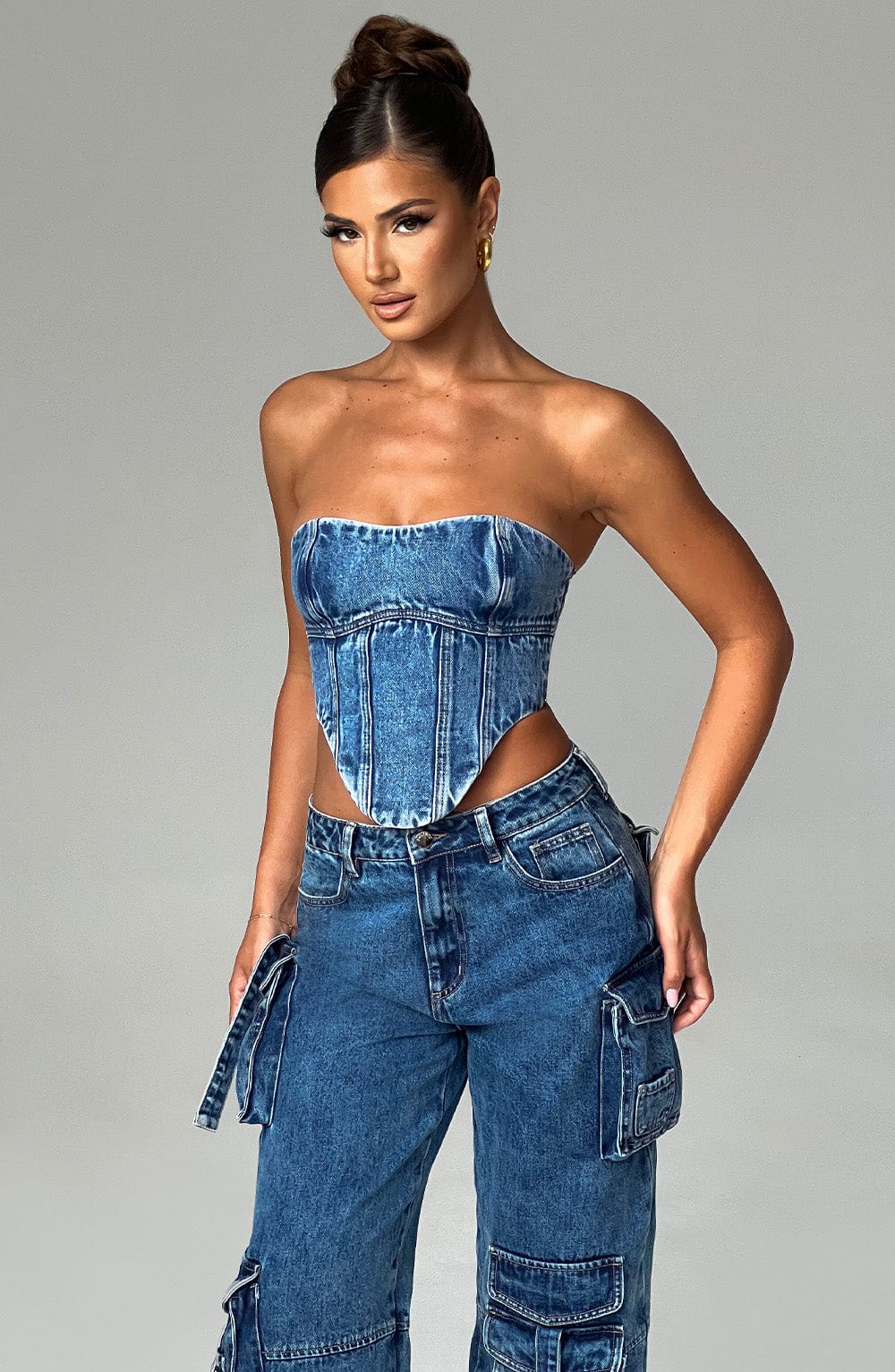 Yasie Corset - Dark Wash – Babyboo Fashion